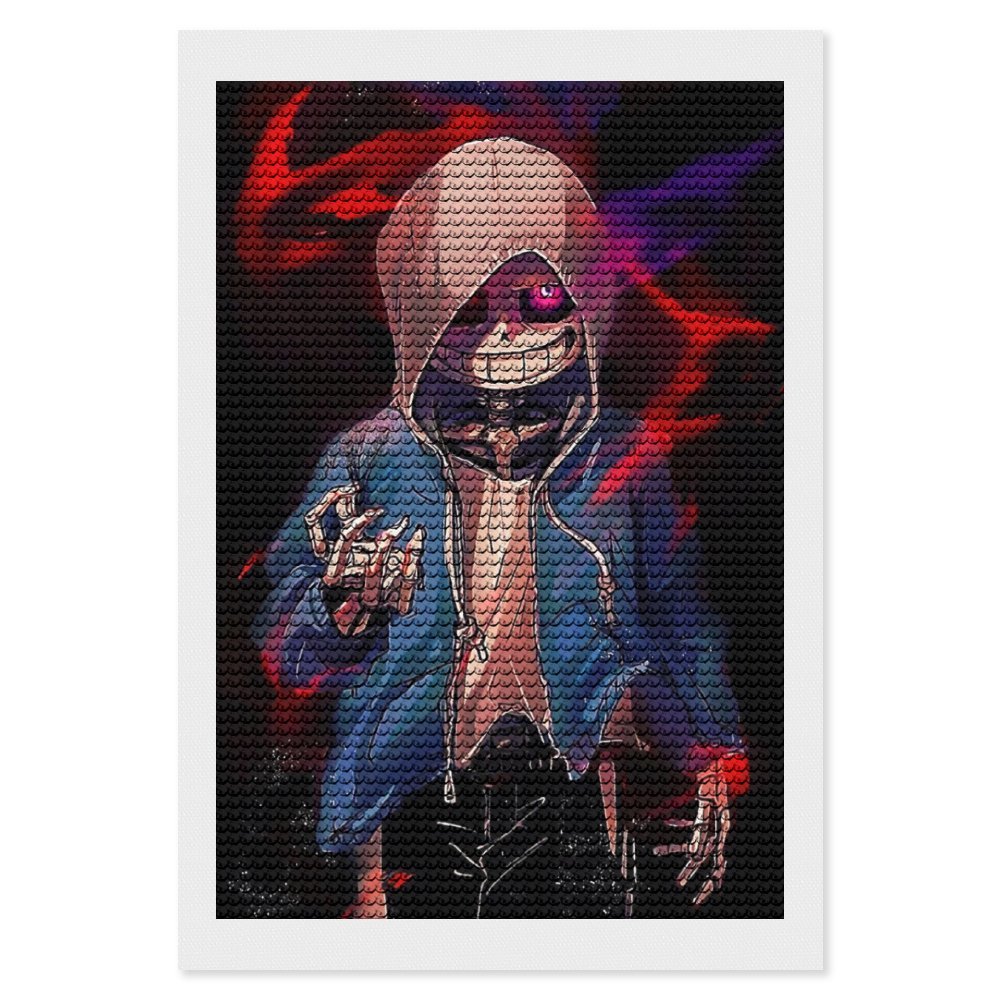 Undertale Sans Diamond Art Kits for Adults Kids,DIY 5D Round Full Drill ...