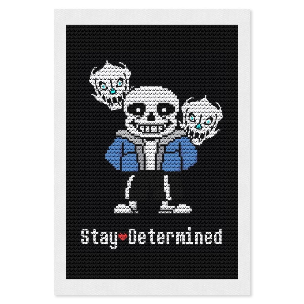 Undertale Sans Diamond Art Kits for Adults Kids,DIY 5D Round Full Drill ...