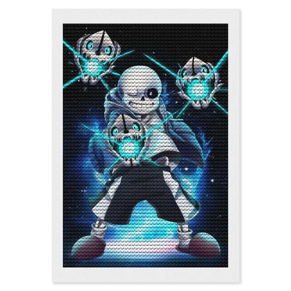 Undertale Sans Diamond Art Kits for Adults Kids,DIY 5D Round Full Drill ...