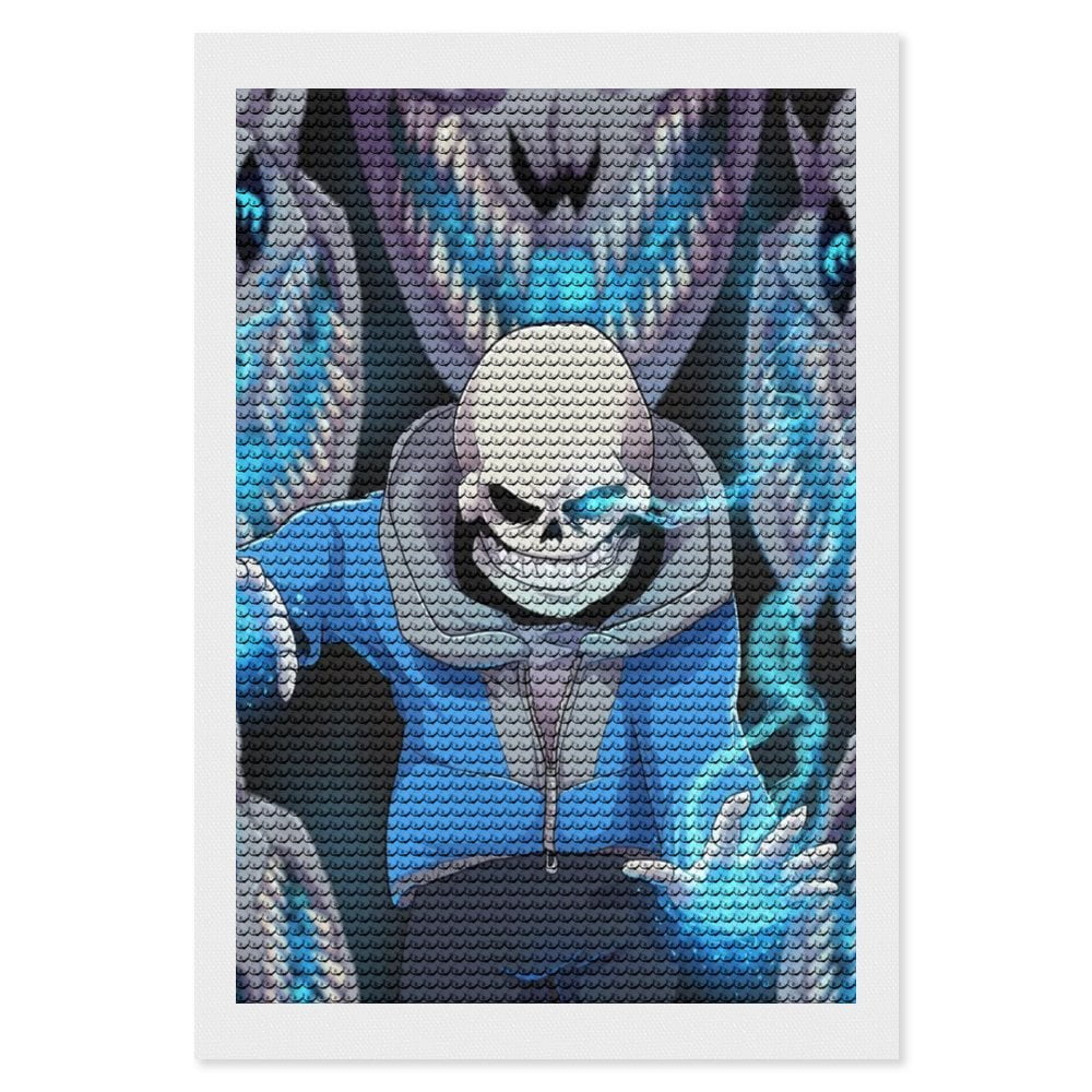 Undertale Sans Diamond Art Kits for Adults Kids,DIY 5D Round Full Drill ...