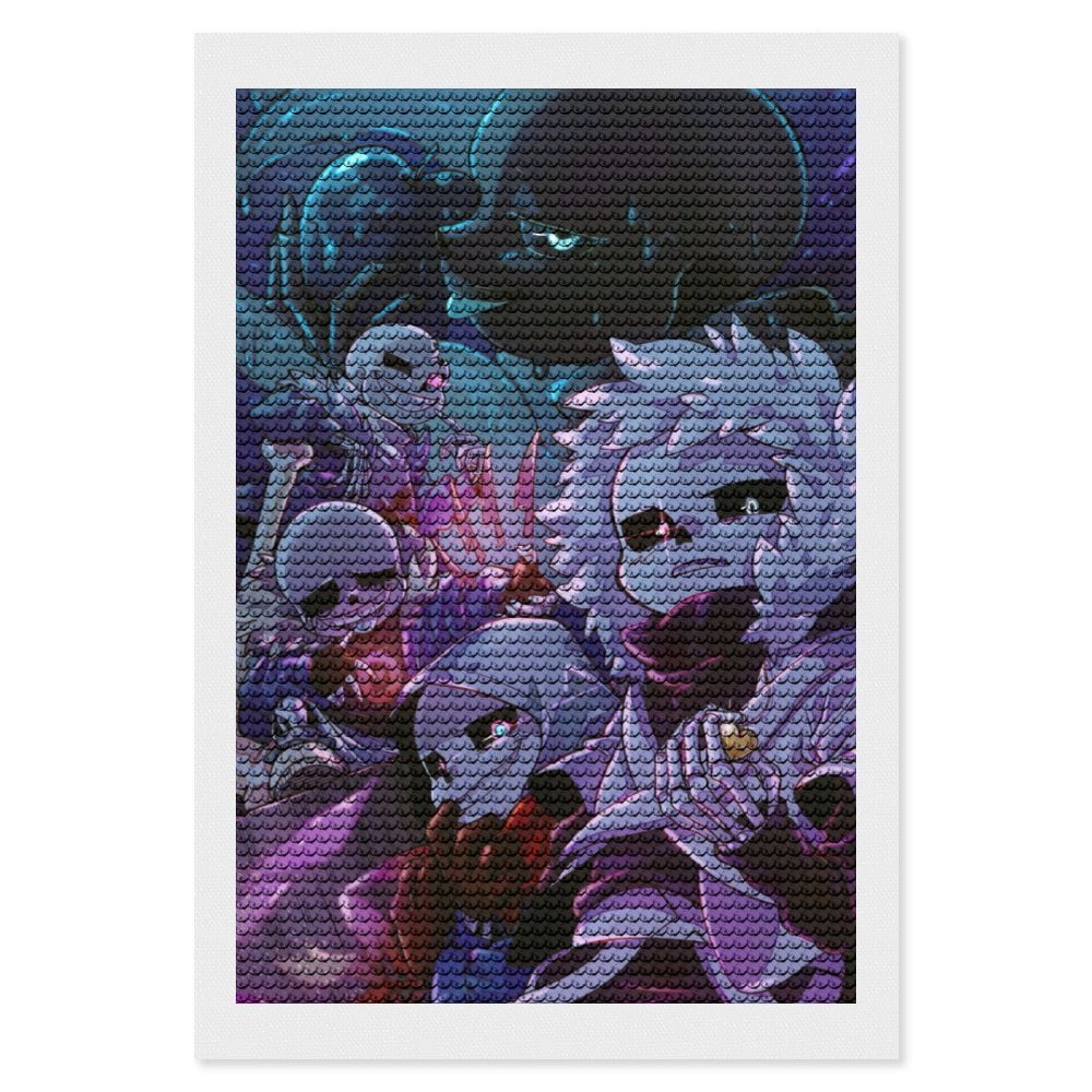 Undertale Sans Diamond Art Kits for Adults Kids,DIY 5D Round Full Drill ...