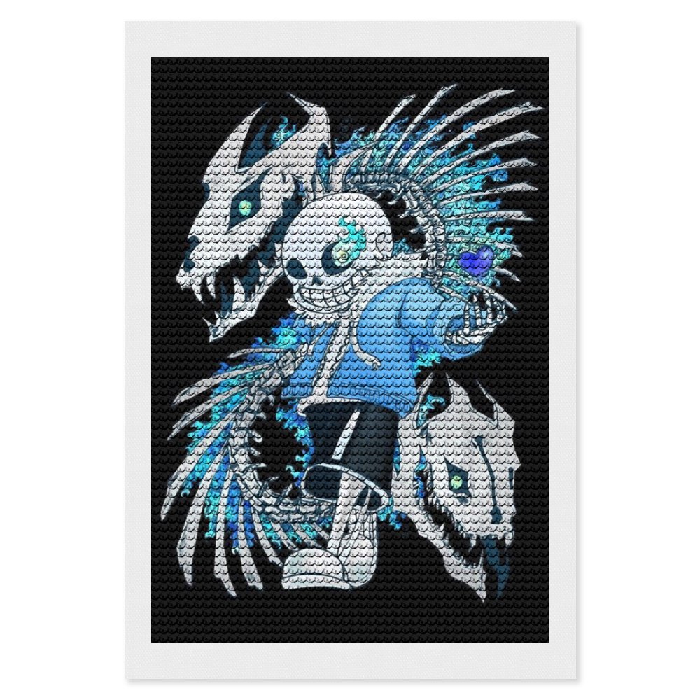 Undertale Sans Diamond Art Kits for Adults Kids,DIY 5D Round Full Drill ...