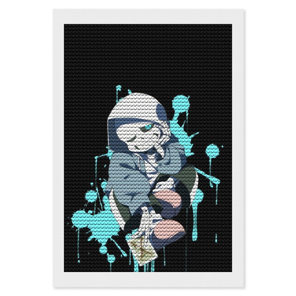 Undertale Sans Diamond Art Kits for Adults Kids,DIY 5D Round Full Drill ...