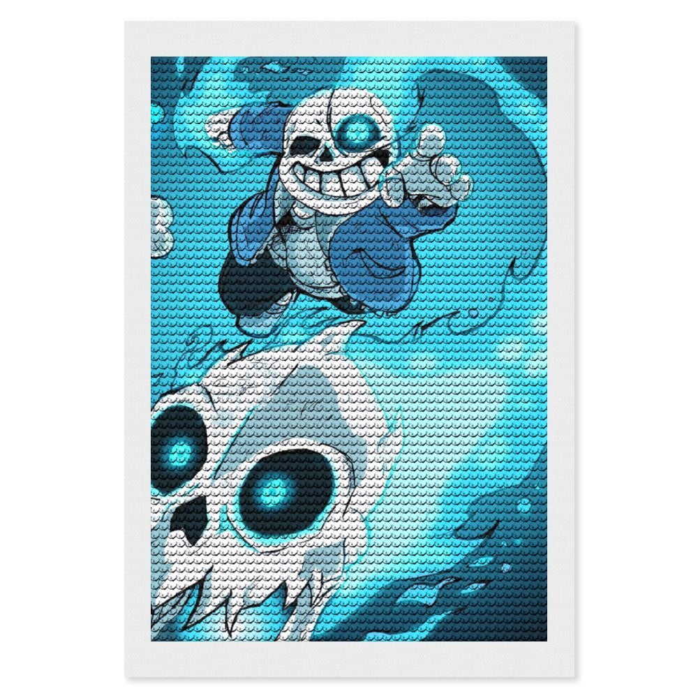 Undertale Sans Diamond Art Kits for Adults Kids,DIY 5D Round Full Drill ...