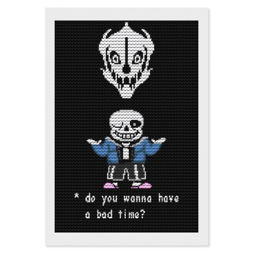 Undertale Sans Diamond Art Kits for Adults Kids,DIY 5D Round Full Drill ...