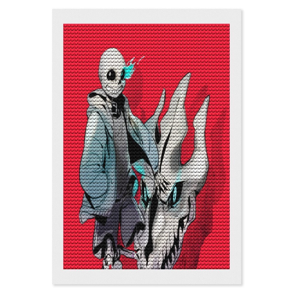 Undertale Sans Diamond Art Kits for Adults Kids,DIY 5D Round Full Drill ...