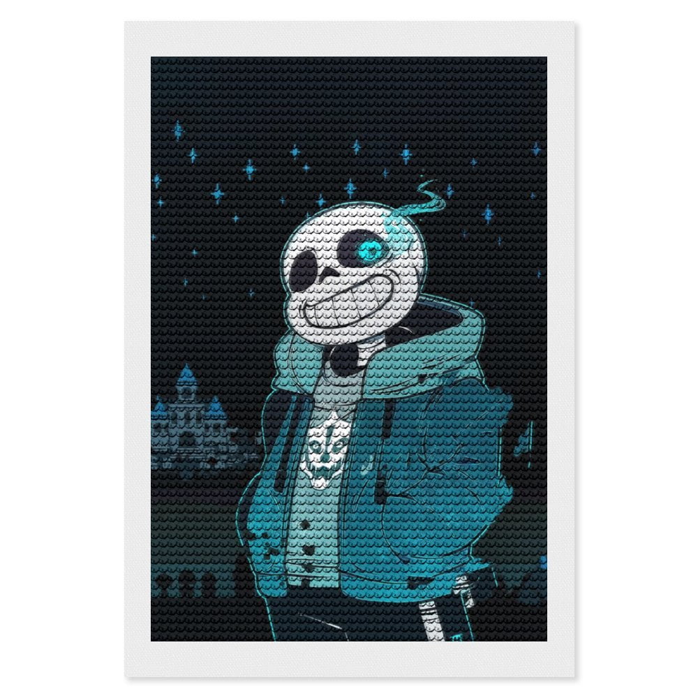 Undertale Sans Diamond Art Kits for Adults Kids,DIY 5D Round Full Drill ...
