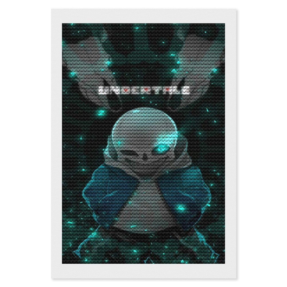 Undertale Sans Diamond Art Kits for Adults Kids,DIY 5D Round Full Drill ...