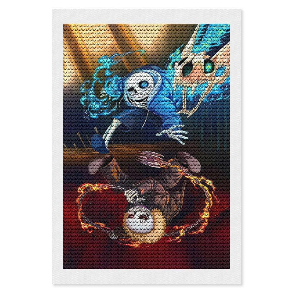 Undertale Sans Diamond Art Kits for Adults Kids,DIY 5D Round Full Drill ...