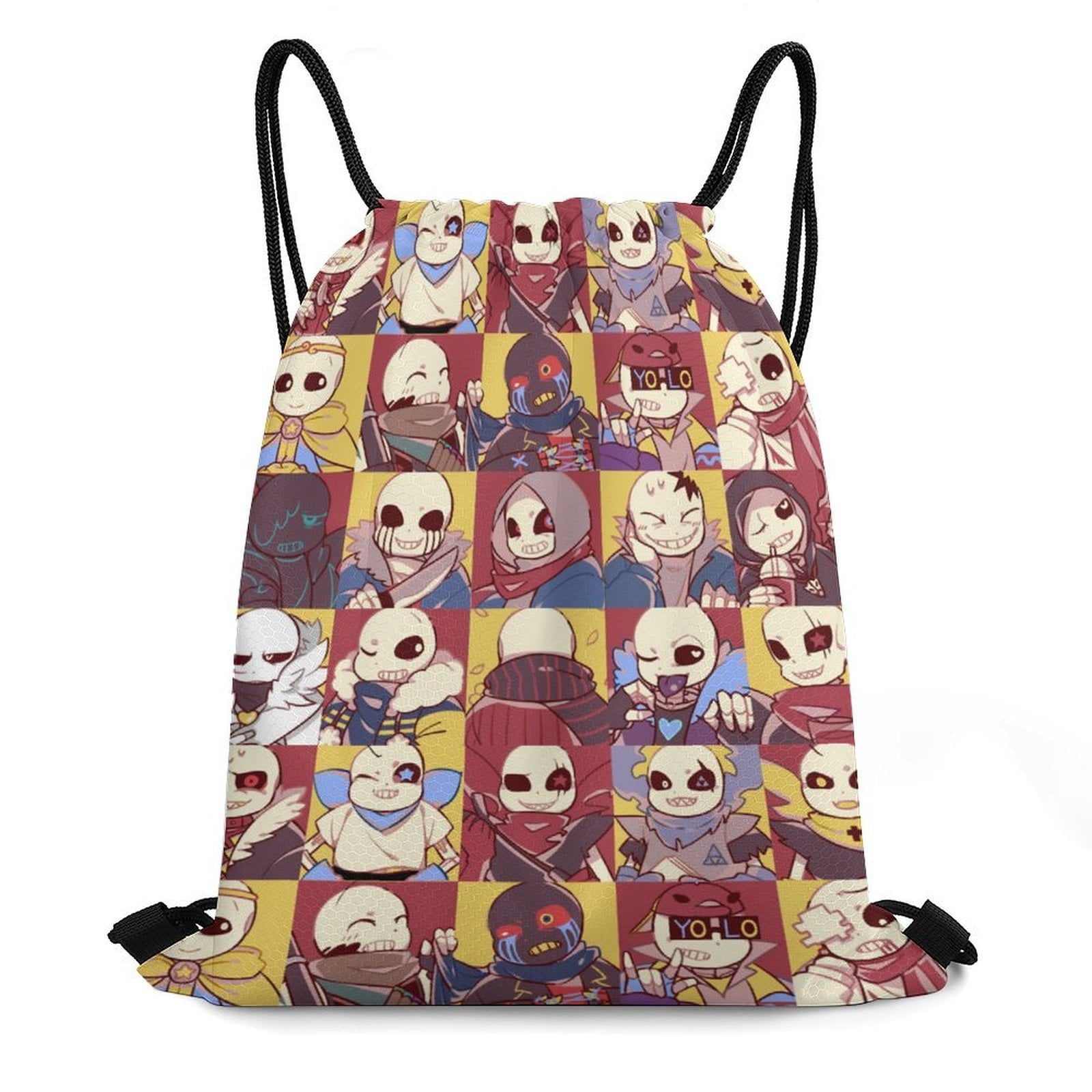 Undertale Sans Drawstring Bags Lightweight Shoulder Backpack High ...