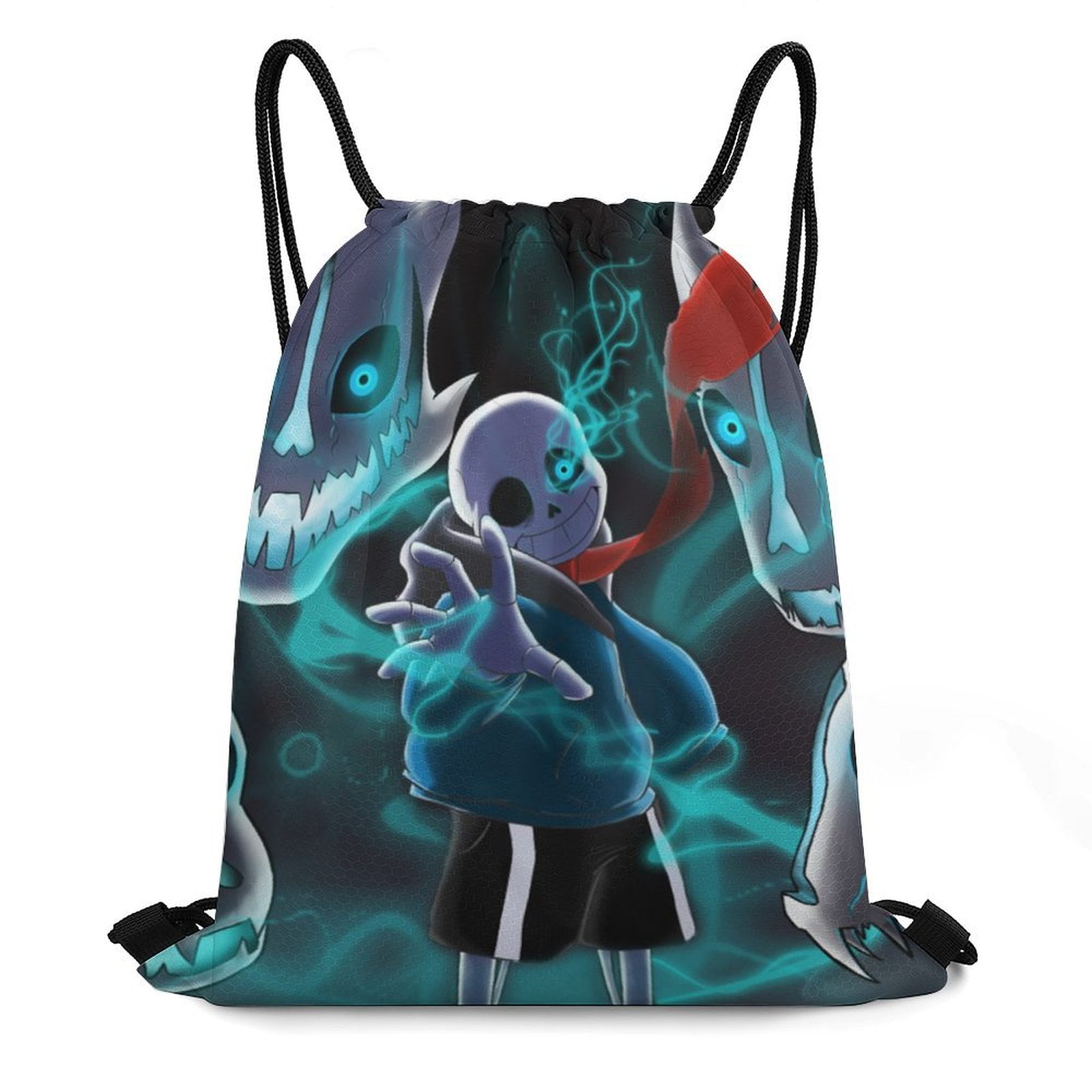 Undertale Sans Drawstring Bags Lightweight Shoulder Backpack High ...