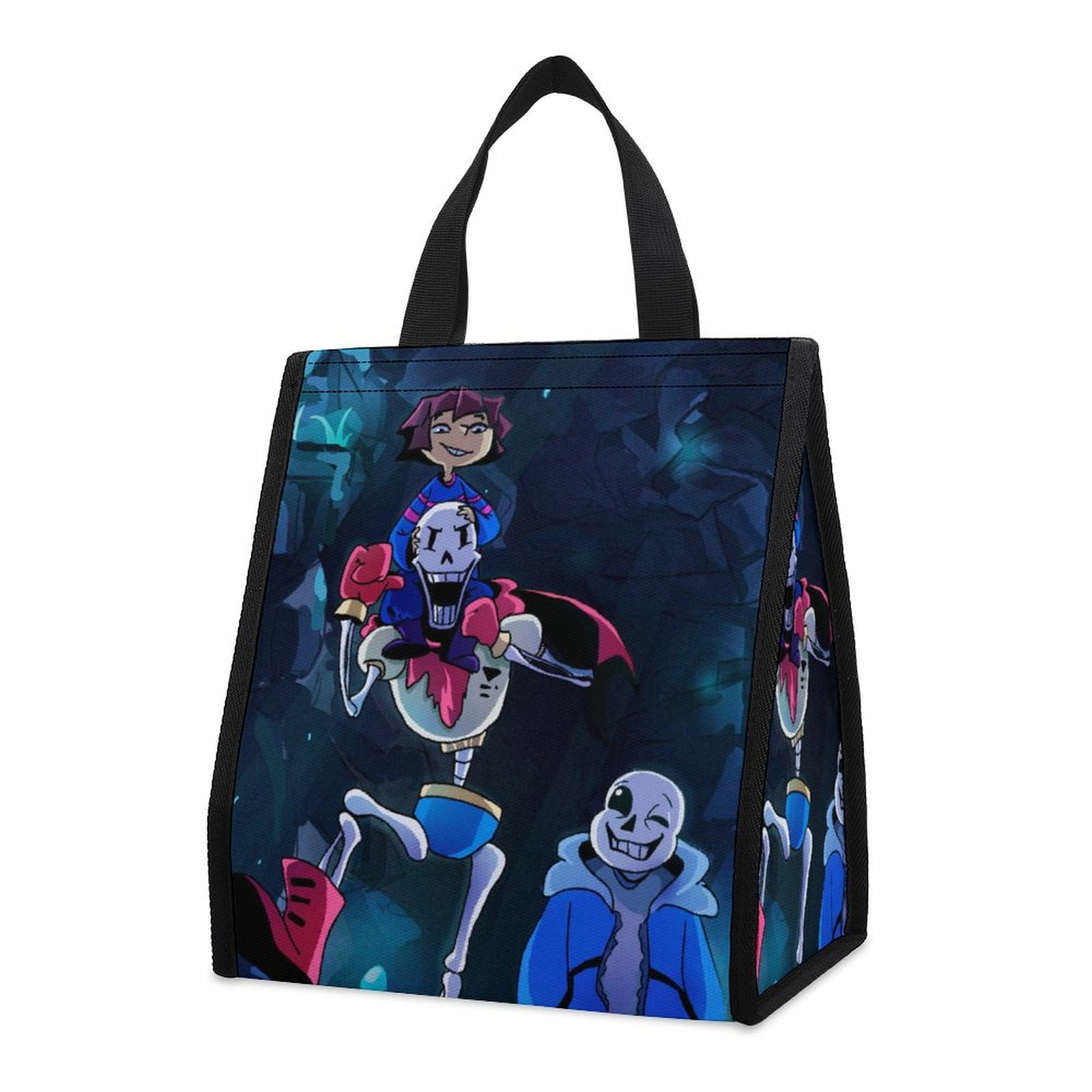 Undertale Sans Frisk Portable Lunch Bag Folding Insulated Lunchbag ...