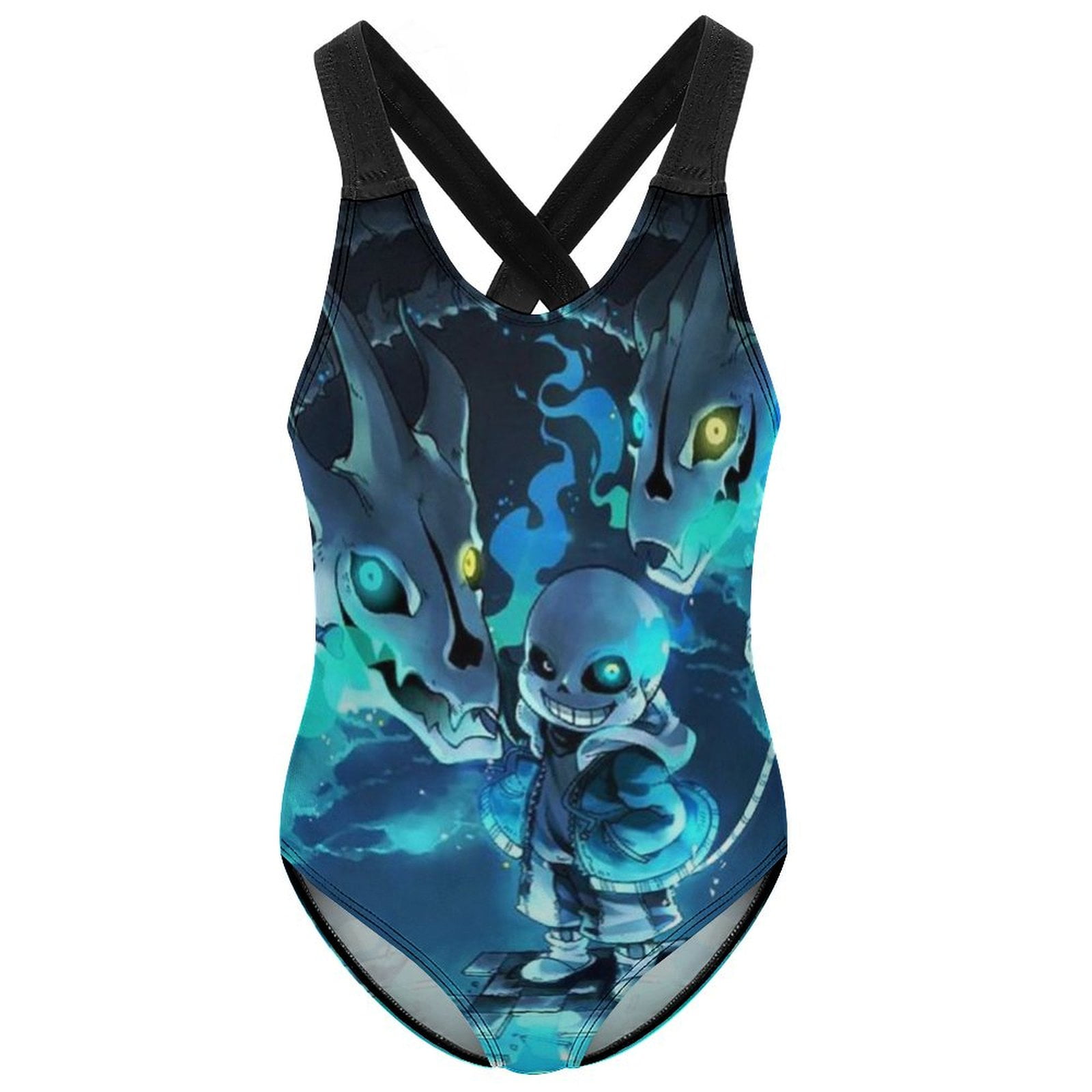 Undertale Sans Game Children's One-piece Swimsuit Summer Girl's ...