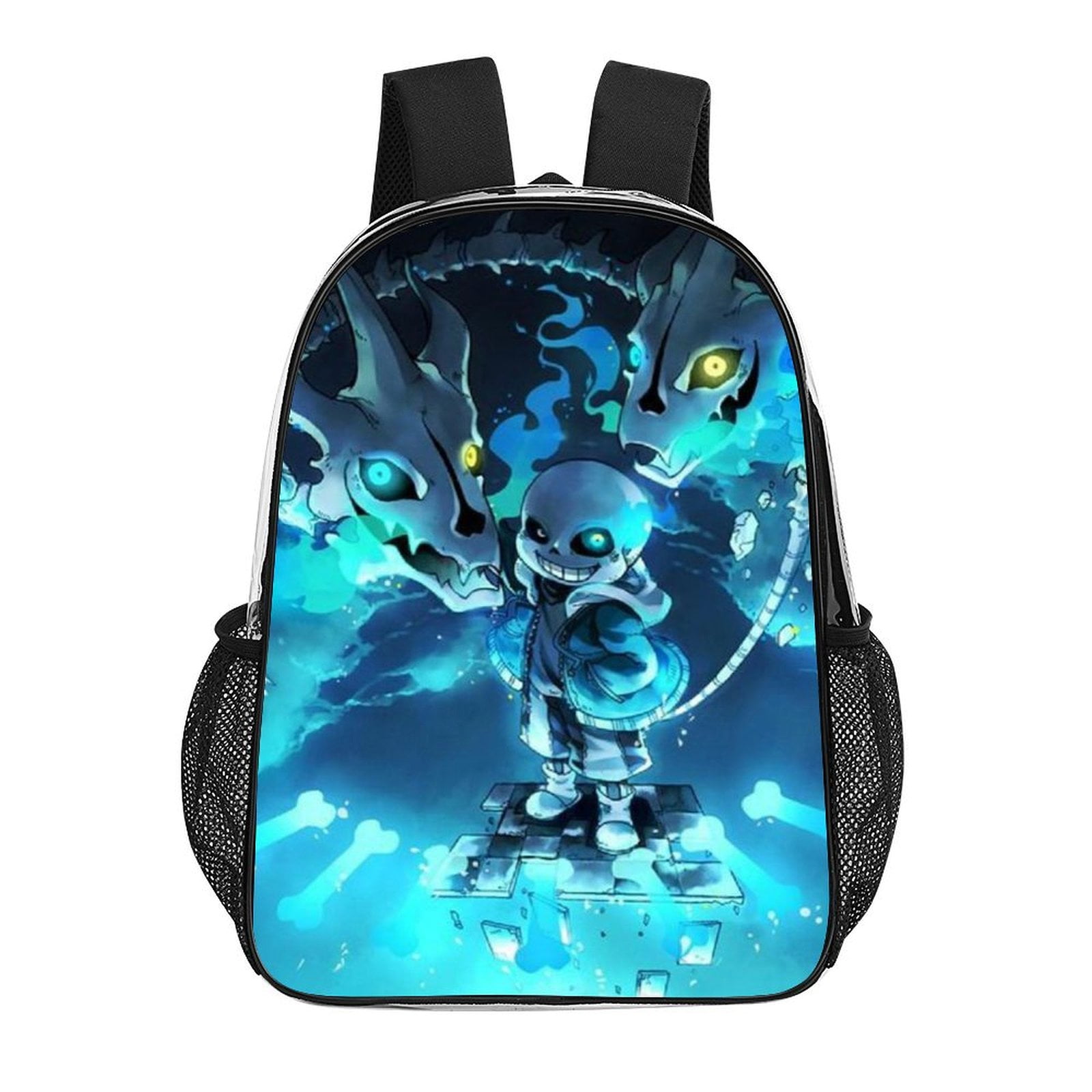 Undertale Sans Game Clear Backpack Large Capacity Daypack Clear Through ...