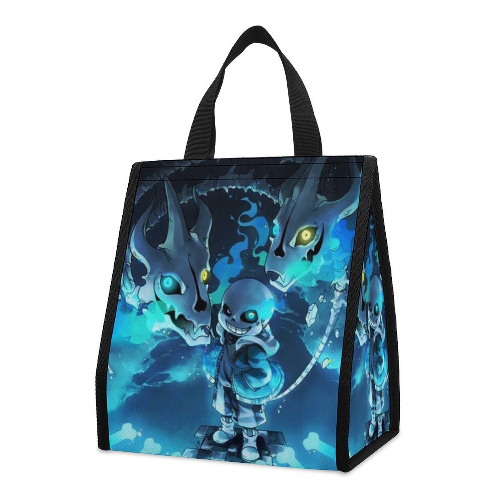 Undertale Sans Game Portable Lunch Bag Folding Insulated Lunchbag Lunch ...