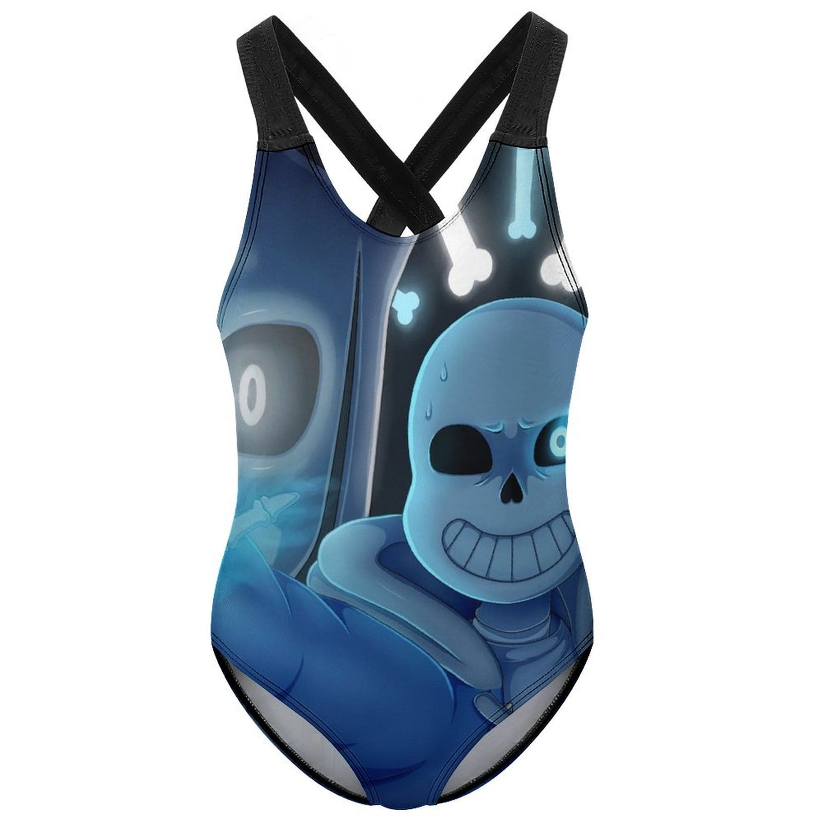Undertale Sans Girls One-piece Swimsuit Beach Pool Kids Swimwear ...
