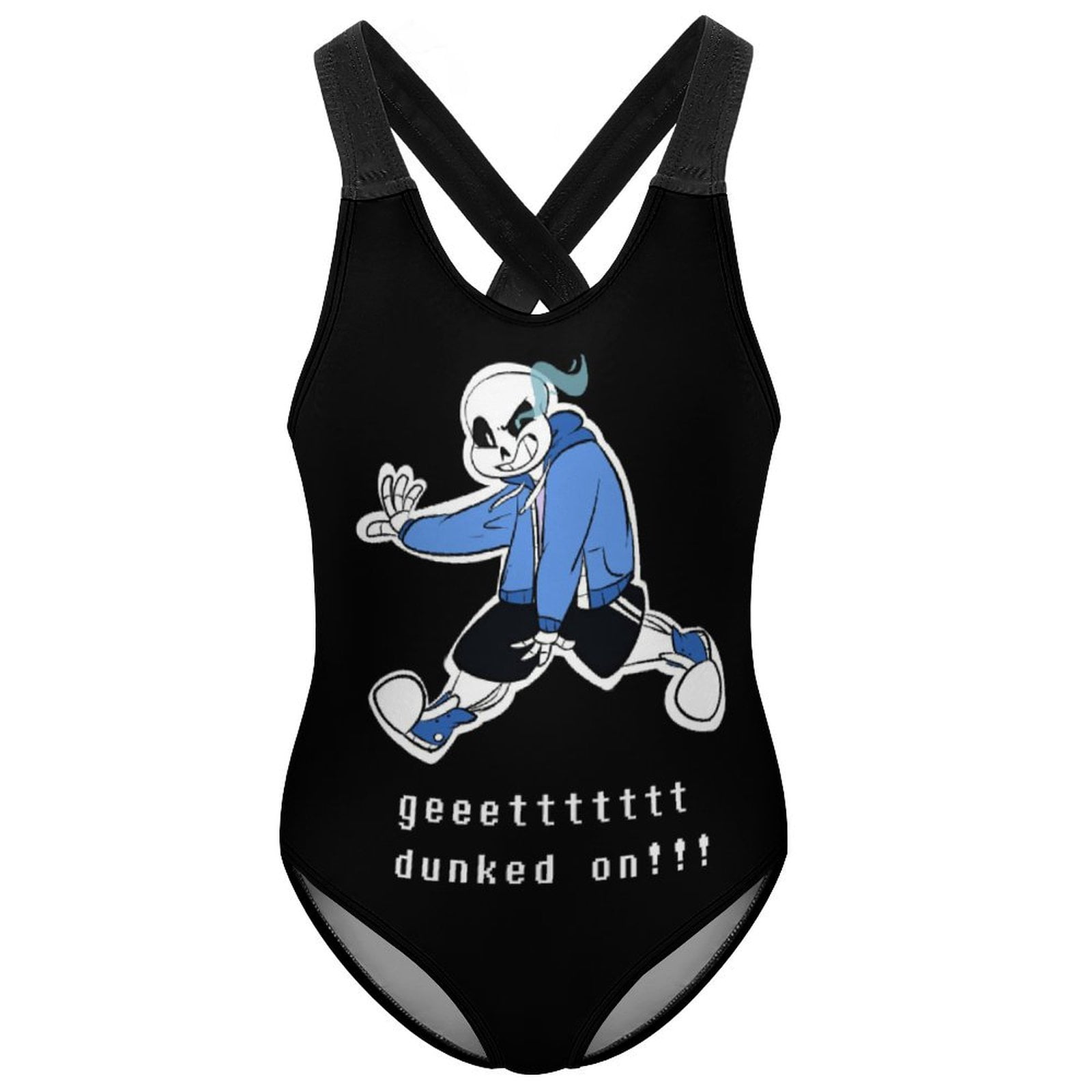 Undertale Sans Girls One-piece Swimsuit Beach Pool Kids Swimwear ...