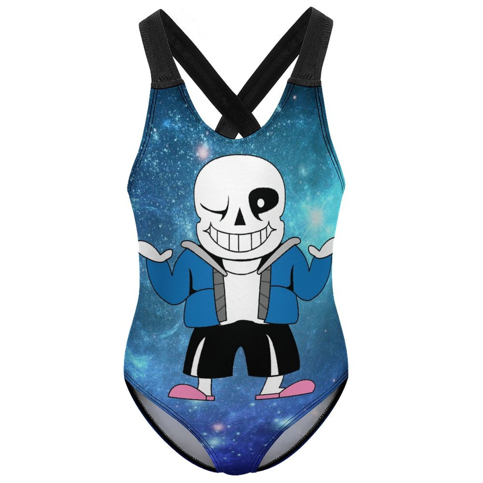 Undertale Sans Girls One-piece Swimsuit Beach Pool Kids Swimwear ...