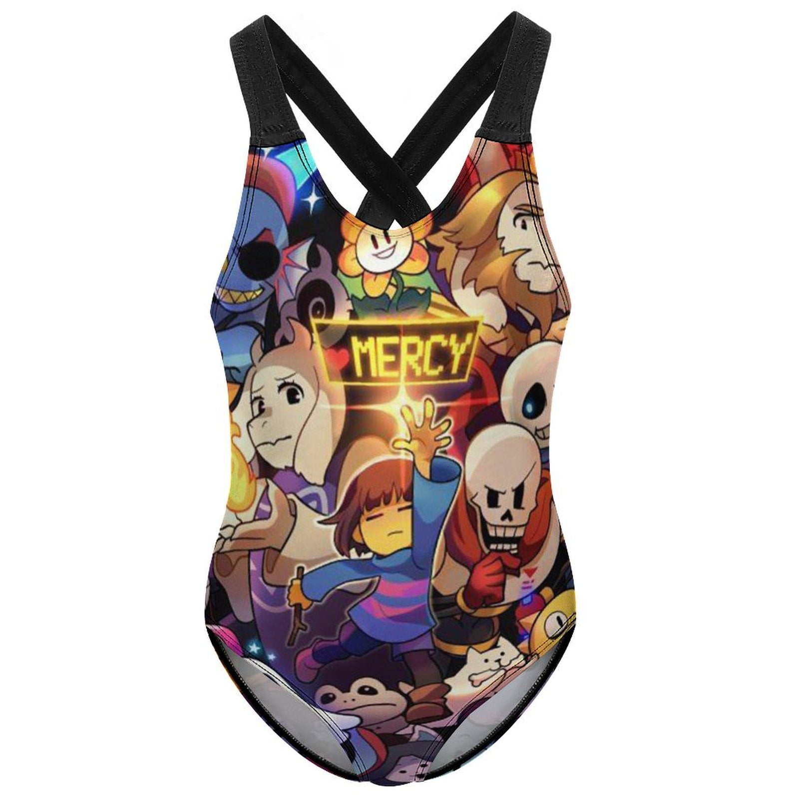 Undertale Sans Girls One-piece Swimsuit Beach Pool Kids Swimwear ...