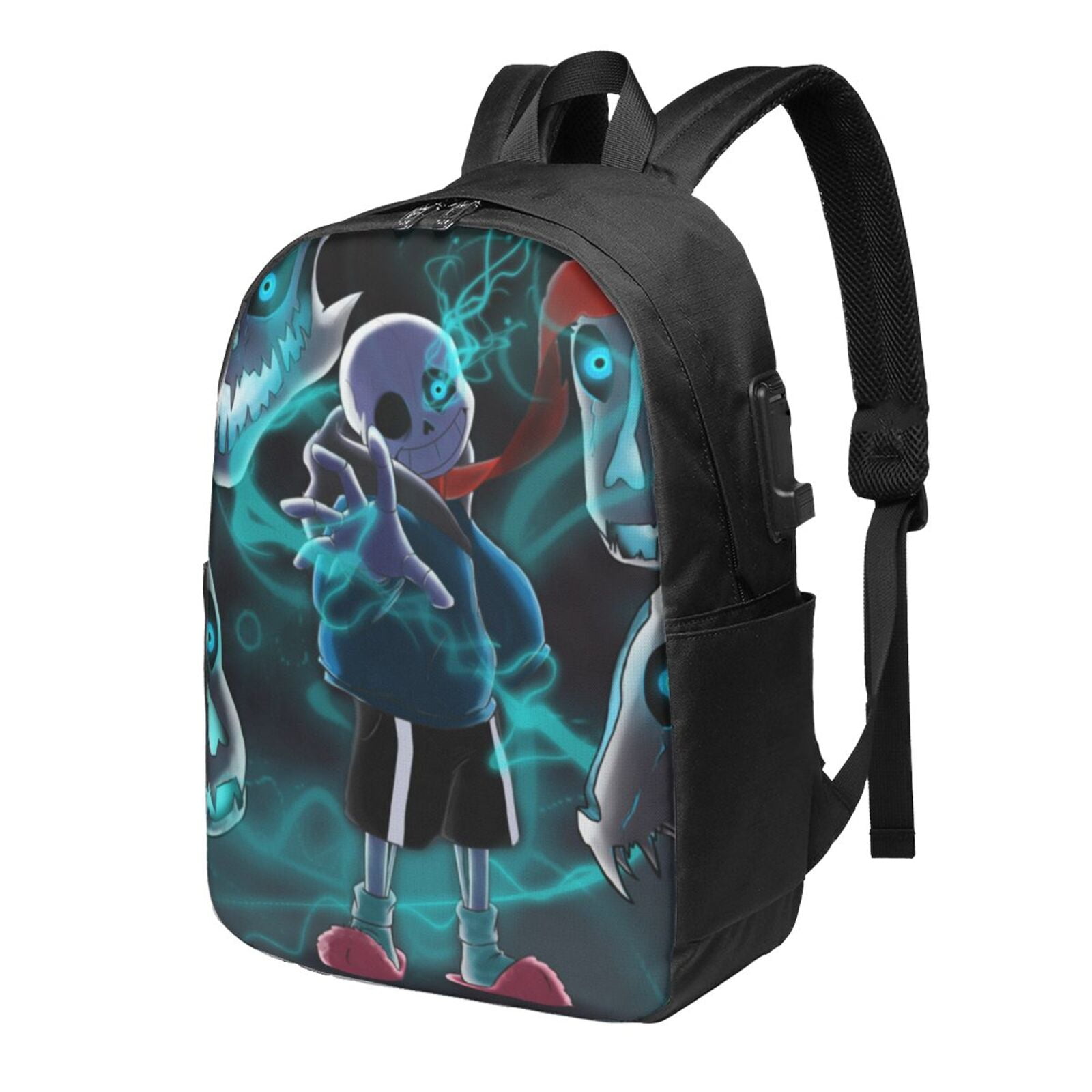 Undertale Sans Laptop Backpack With Usb Charging Port 17 Inch Daypack ...