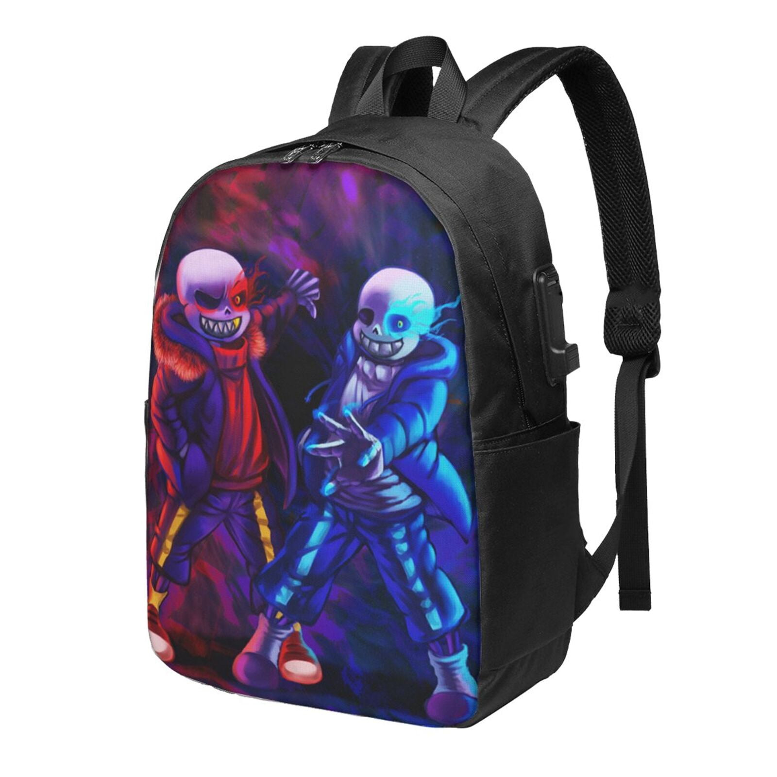 Undertale Sans Laptop Backpack With Usb Charging Port 17 Inch Daypack ...