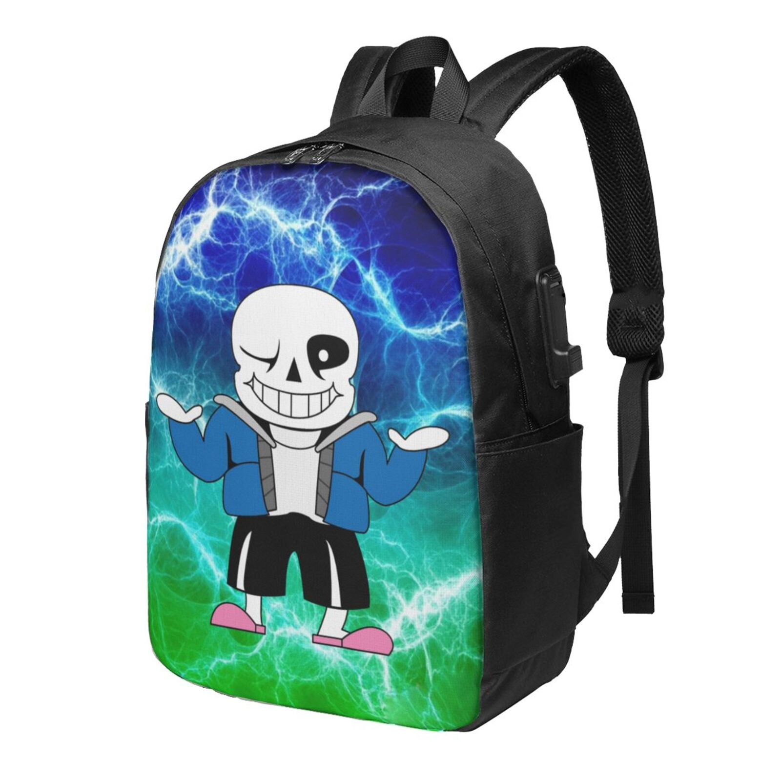 Undertale Sans Laptop Backpack With Usb Charging Port 17 Inch Daypack ...