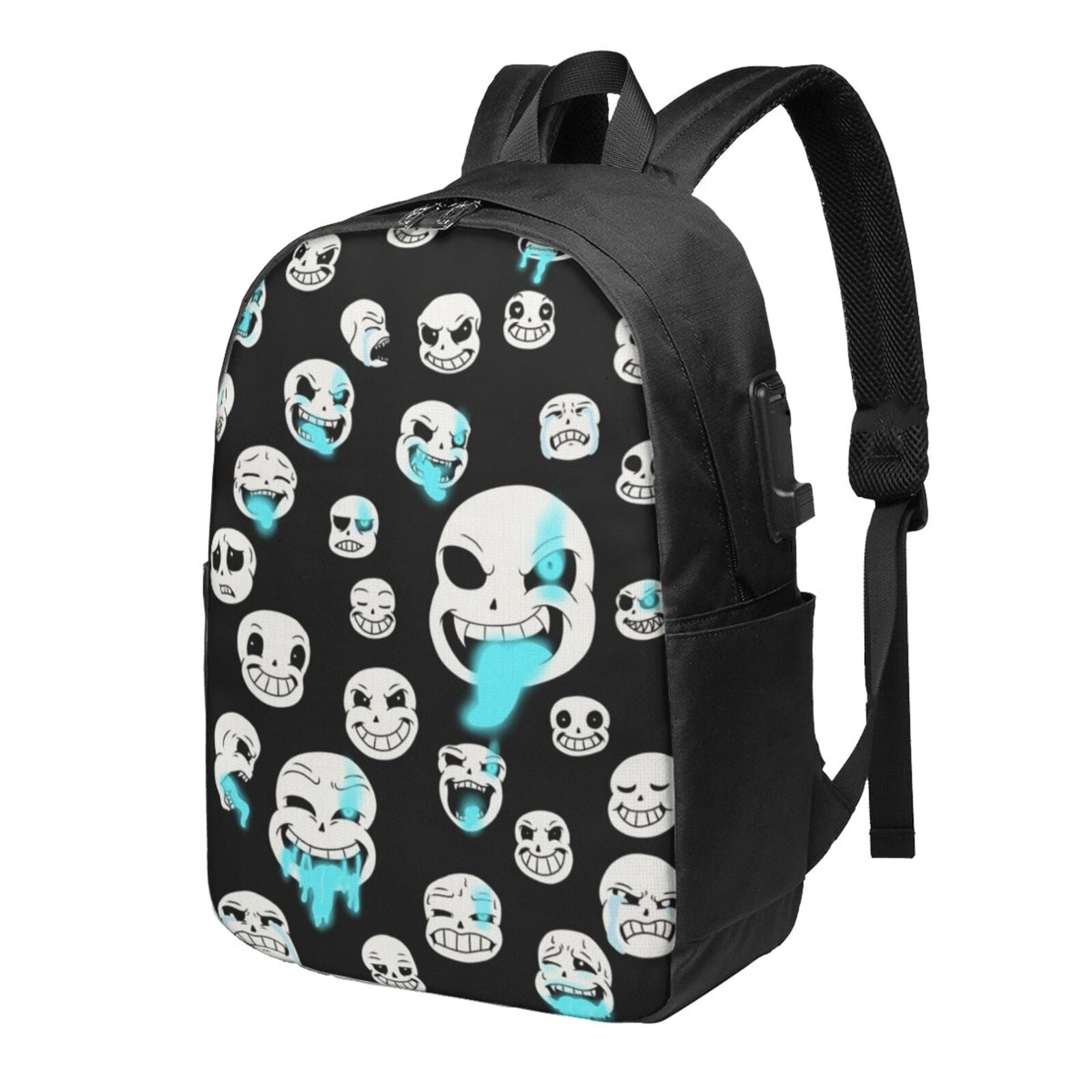 Undertale Sans Laptop Backpack With Usb Charging Port 17 Inch Daypack ...