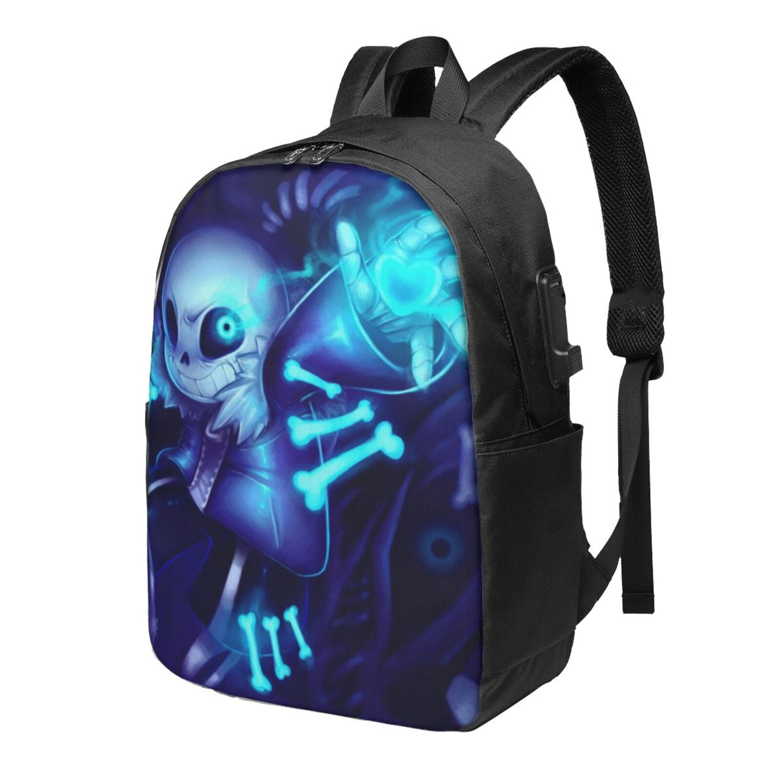 Undertale Sans Laptop Backpack With Usb Charging Port 17 Inch Daypack ...