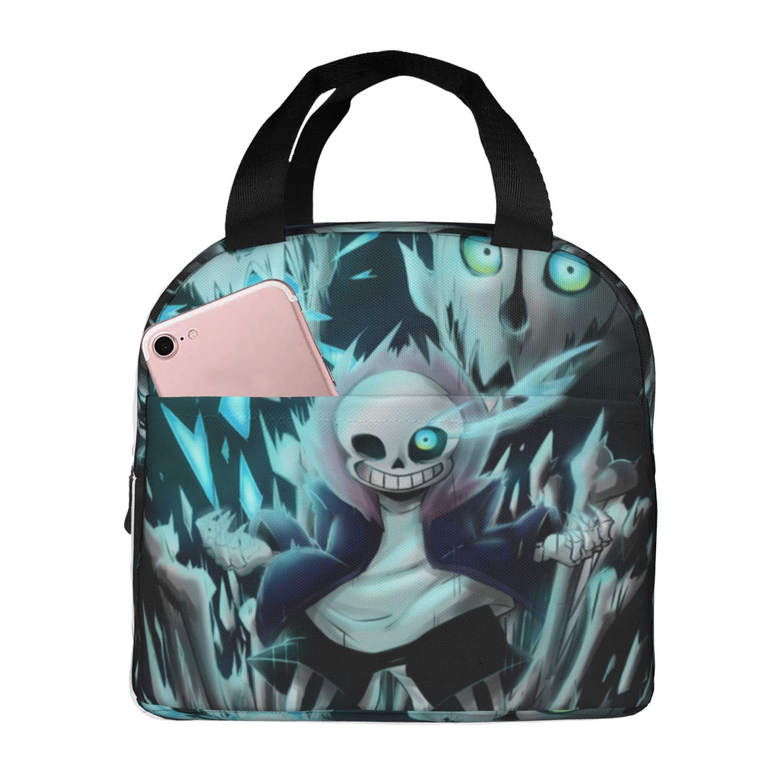 Undertale Sans Lunch Bags Lunchbox Portable Tote Bag Insulated Bento ...