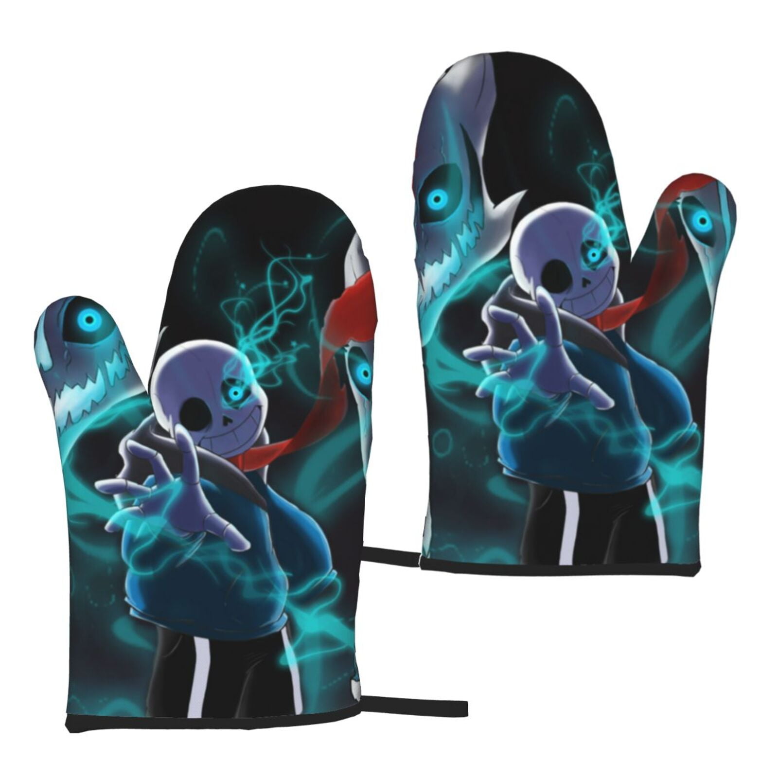 Undertale Sans Oven Mitts Scald-Proof Gloves Heat Resistant Oven Gloves ...