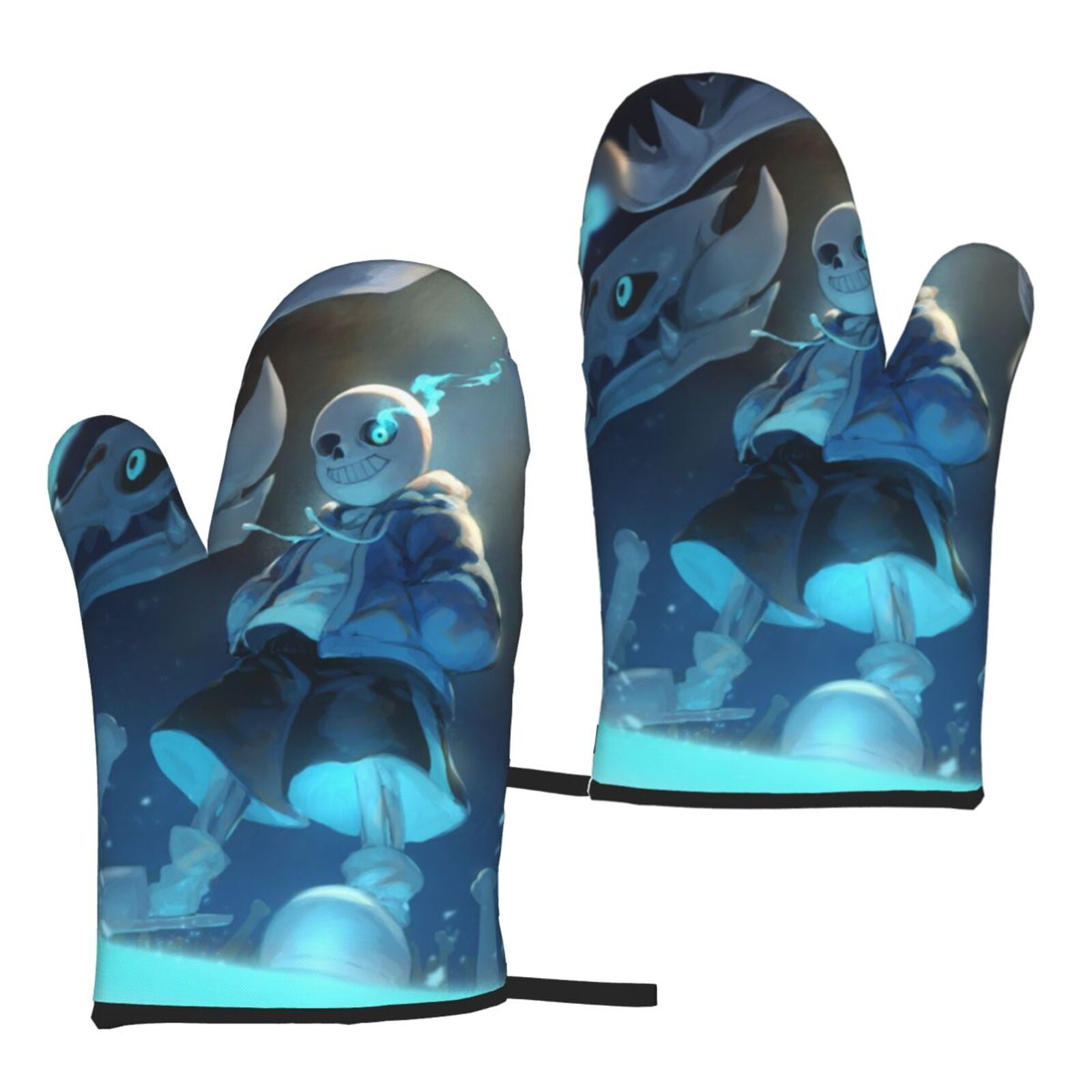 Undertale Sans Oven Mitts Scald-Proof Gloves Heat Resistant Oven Gloves ...