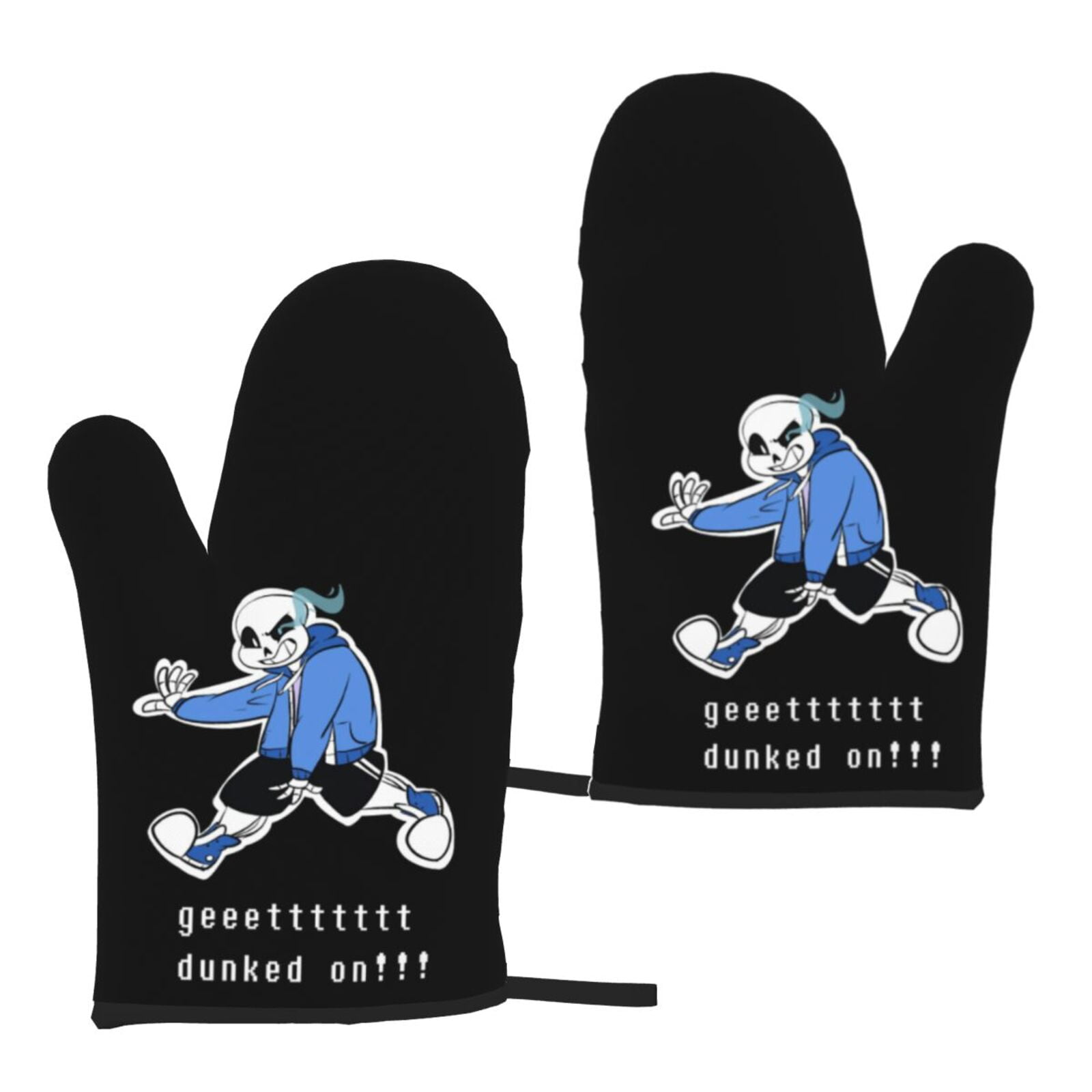 Undertale Sans Oven Mitts Scald-Proof Gloves Heat Resistant Oven Gloves ...