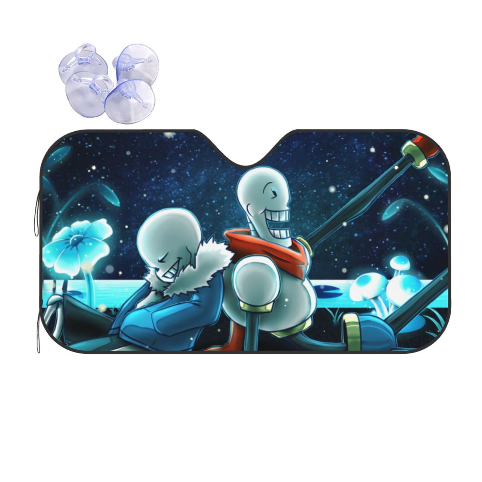 Undertale Sans Papyrus Car Windshield Sun Shade Accessories Foldable ...