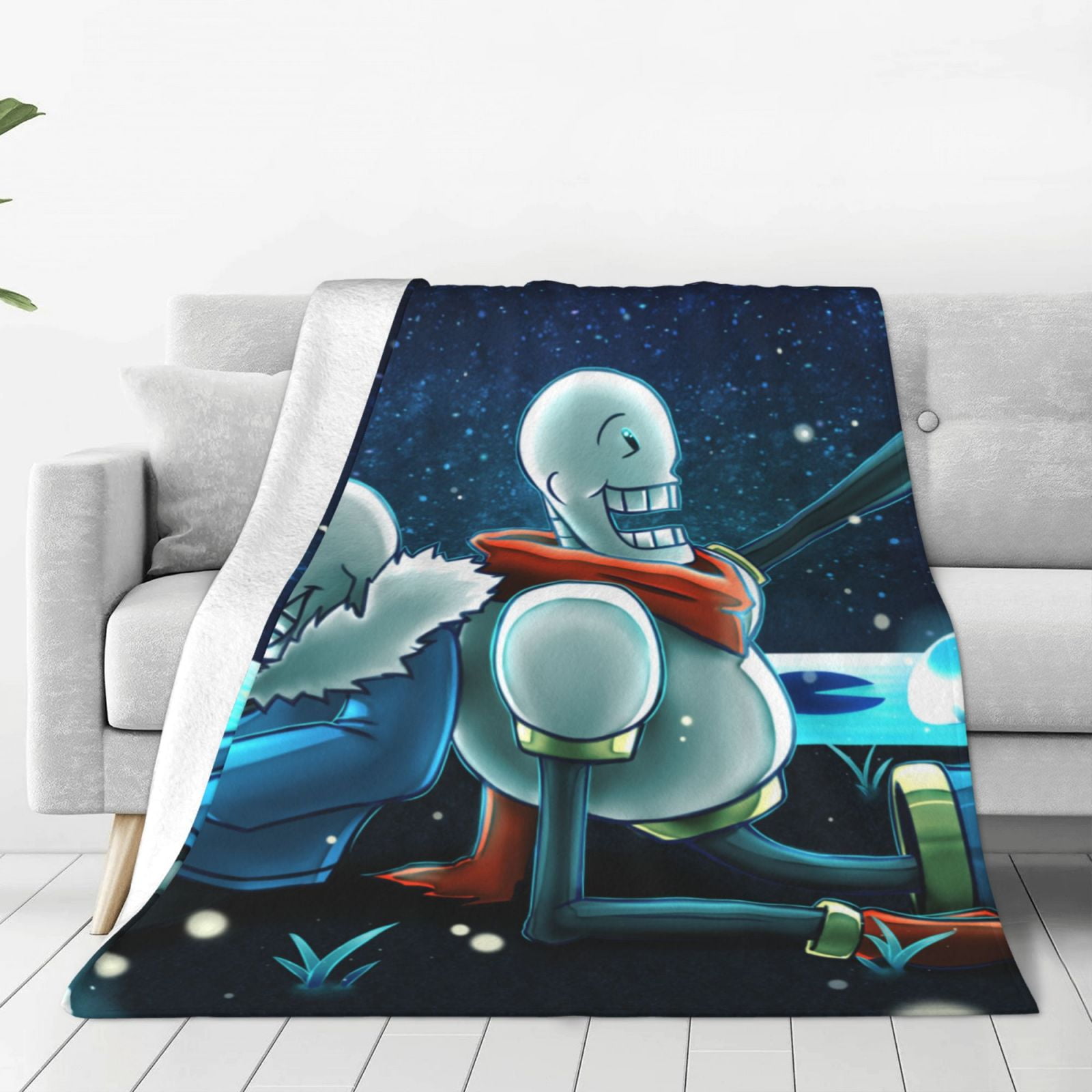 Undertale Sans Papyrus Flannel Blanket Cozy Ultra-Soft Micro Fleece ...