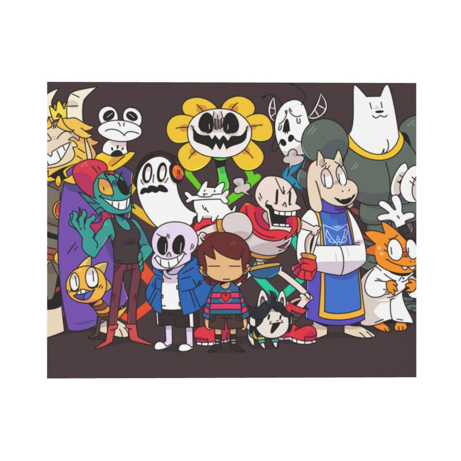 Undertale Sans Papyrus Frisk Canvas Decorative Poster Gift Art Picture Painting Bedroom Painting ...