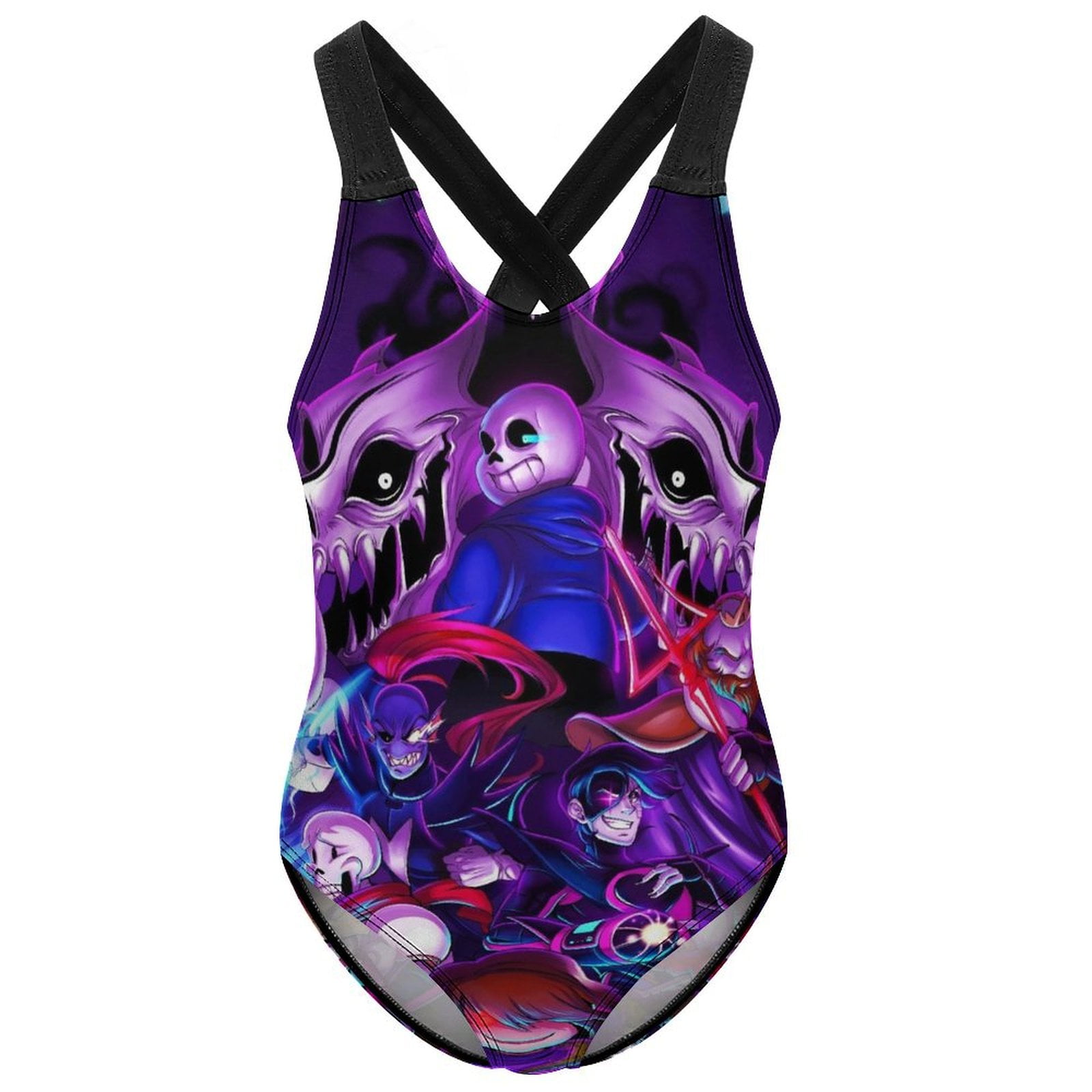 Undertale Sans Papyrus Frisk Children's One-piece Swimsuit Summer Girl ...