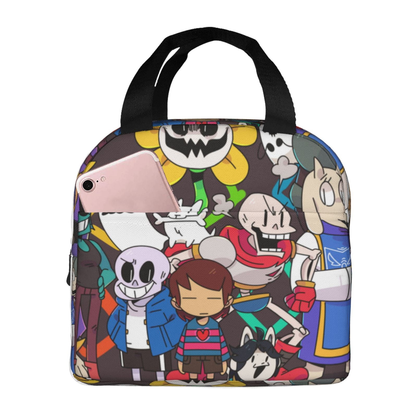 Undertale Sans Papyrus Frisk Insulated Lunch Bag Portable Lunchbag ...