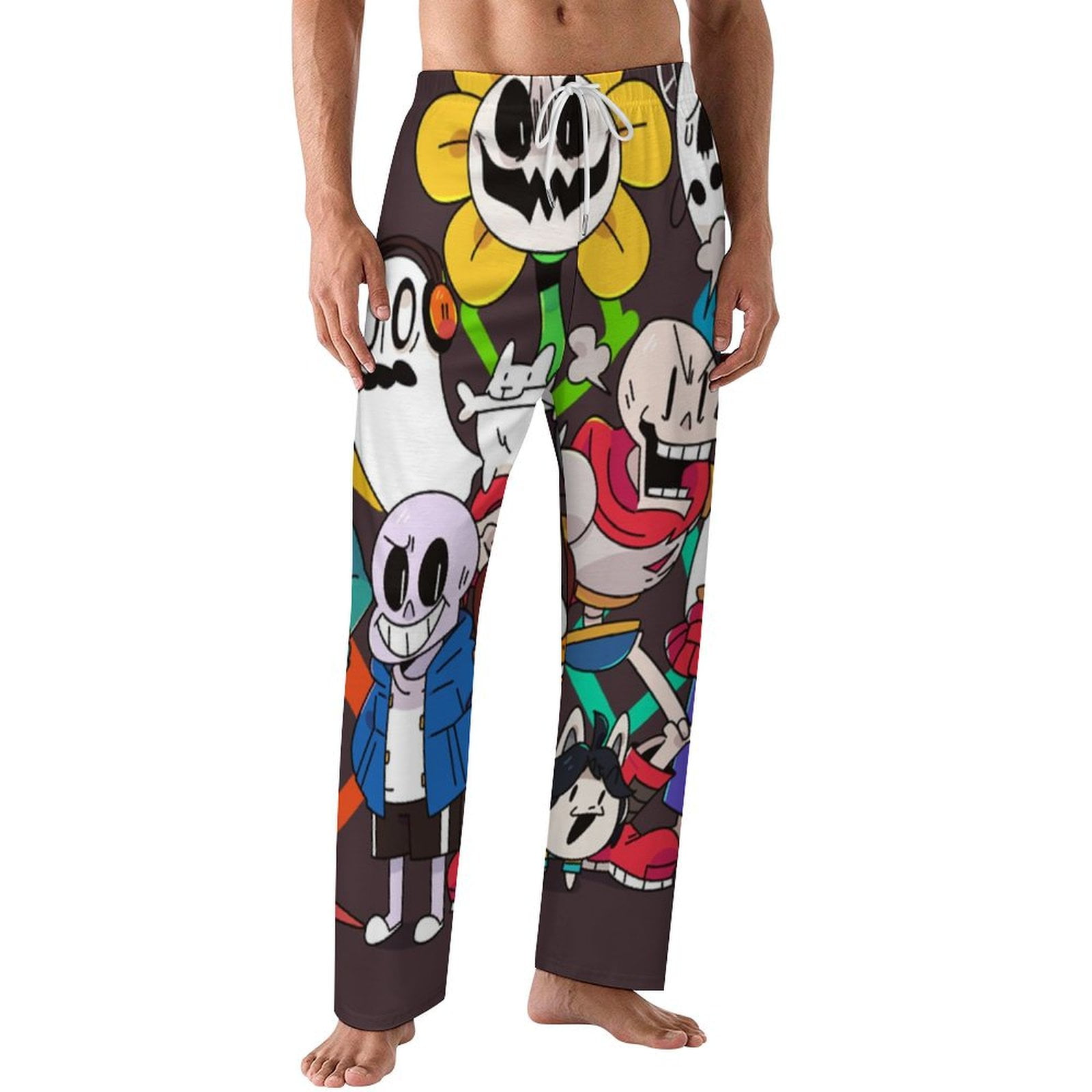 Undertale Sans Papyrus Frisk Mens Pajama Pants Cozy Soft Lounge Sleep ...