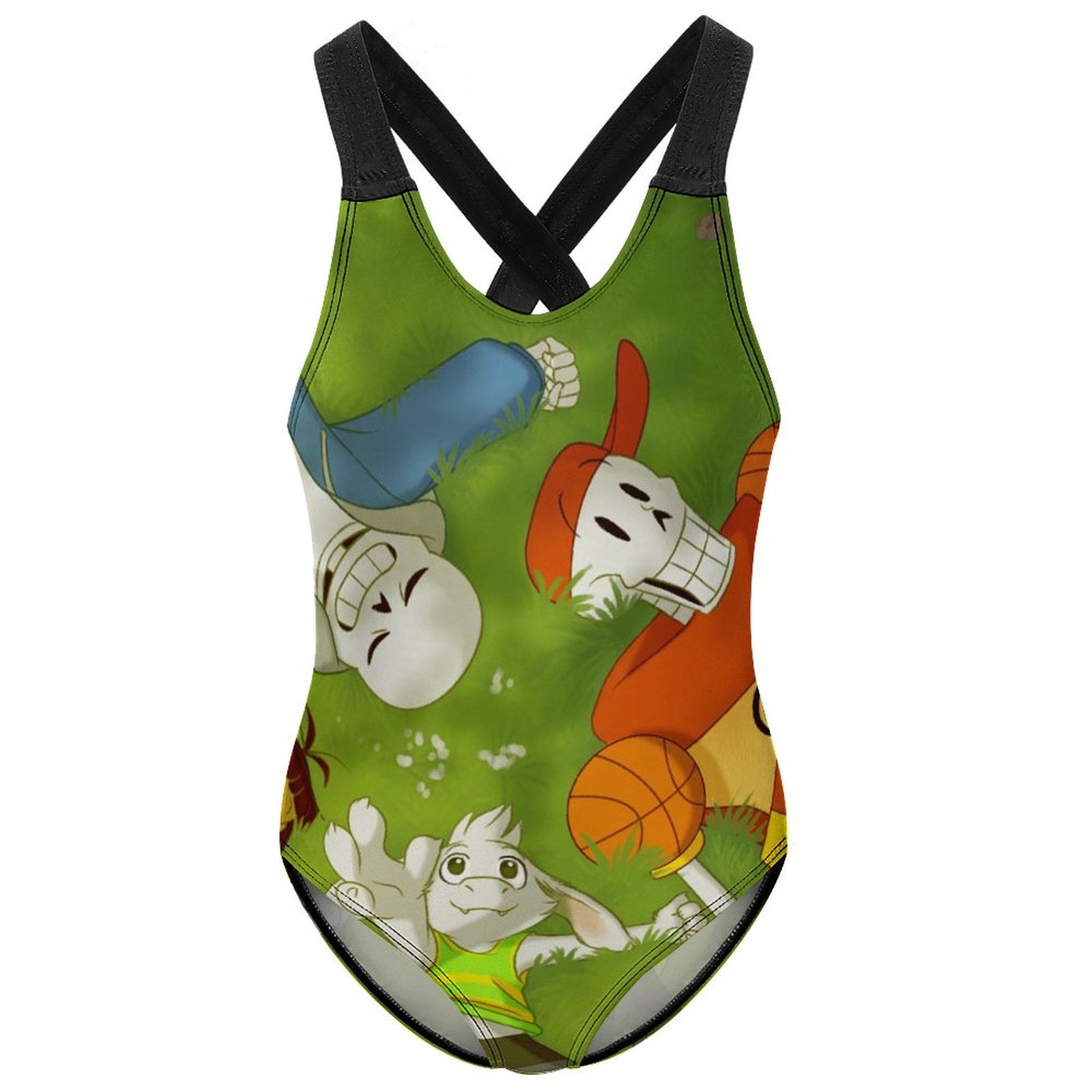 Undertale Sans Papyrus Frisk Undyne Children's One-piece Swimsuit ...