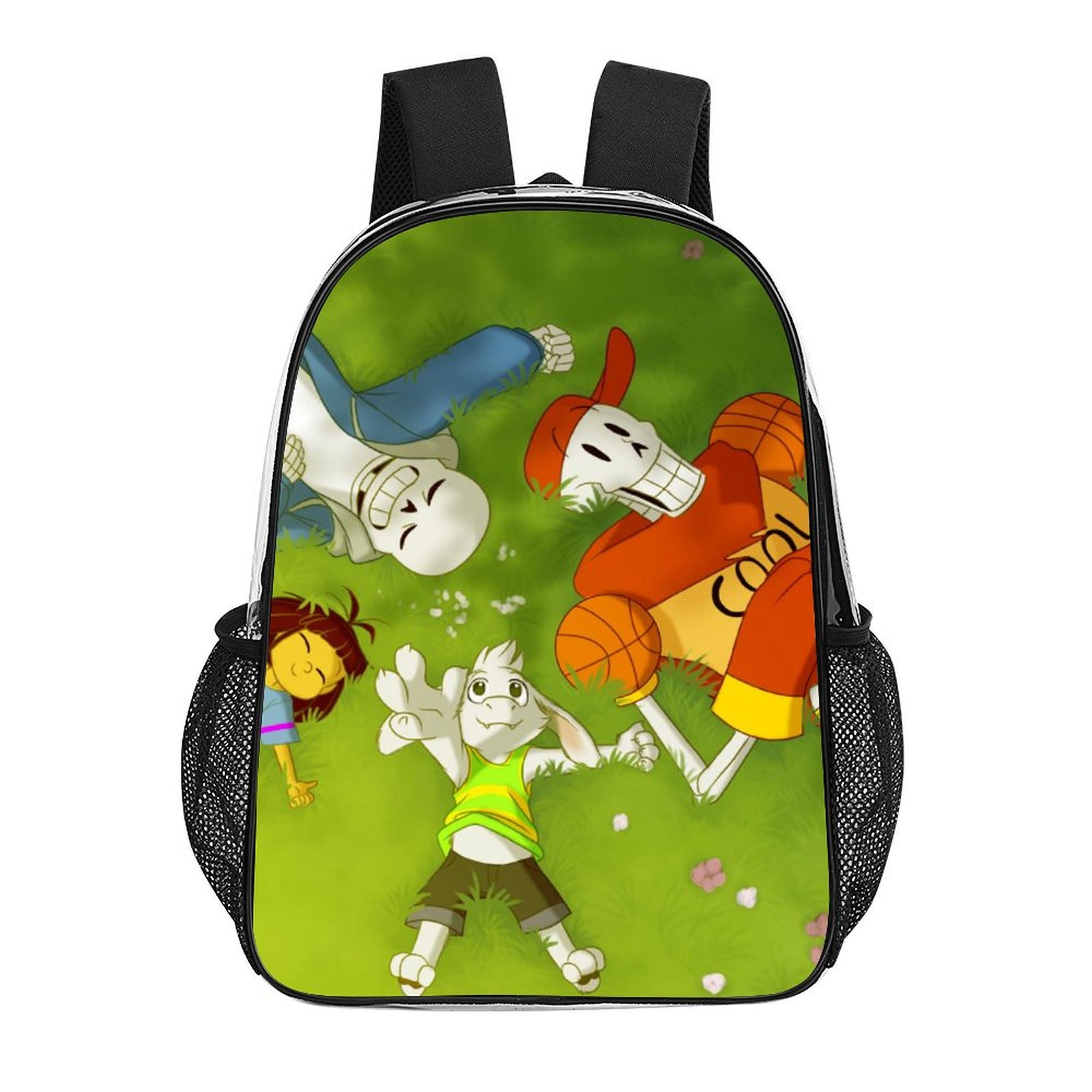 Undertale Sans Papyrus Frisk Undyne Clear Backpack Large Capacity ...