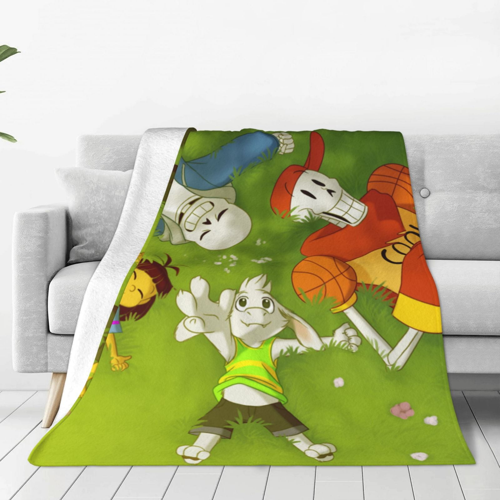 Undertale Sans Papyrus Frisk Undyne Flannel Blanket Cozy Ultra-Soft ...