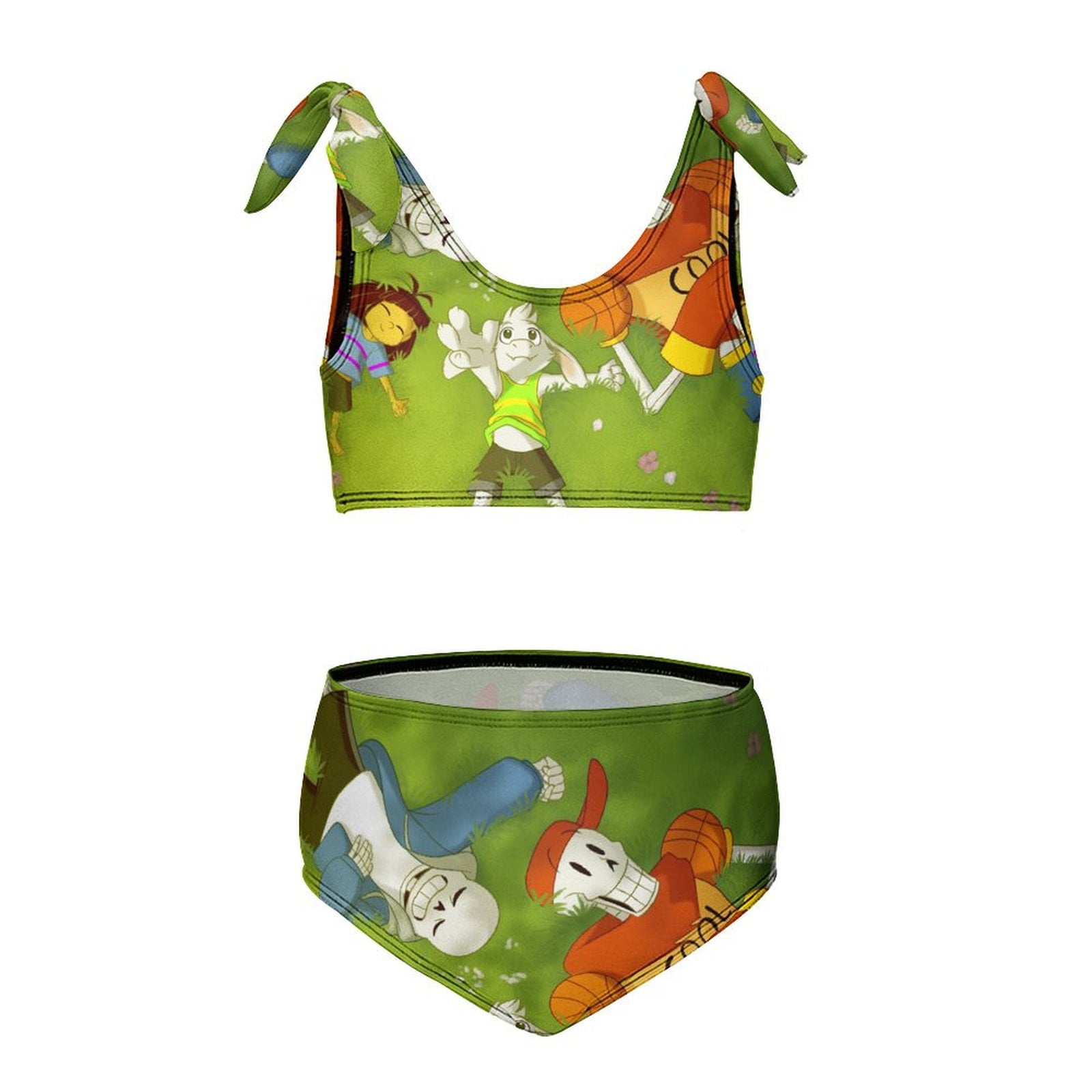 Undertale Sans Papyrus Frisk Undyne Girls Swimsuits Set 2pcs Summer ...