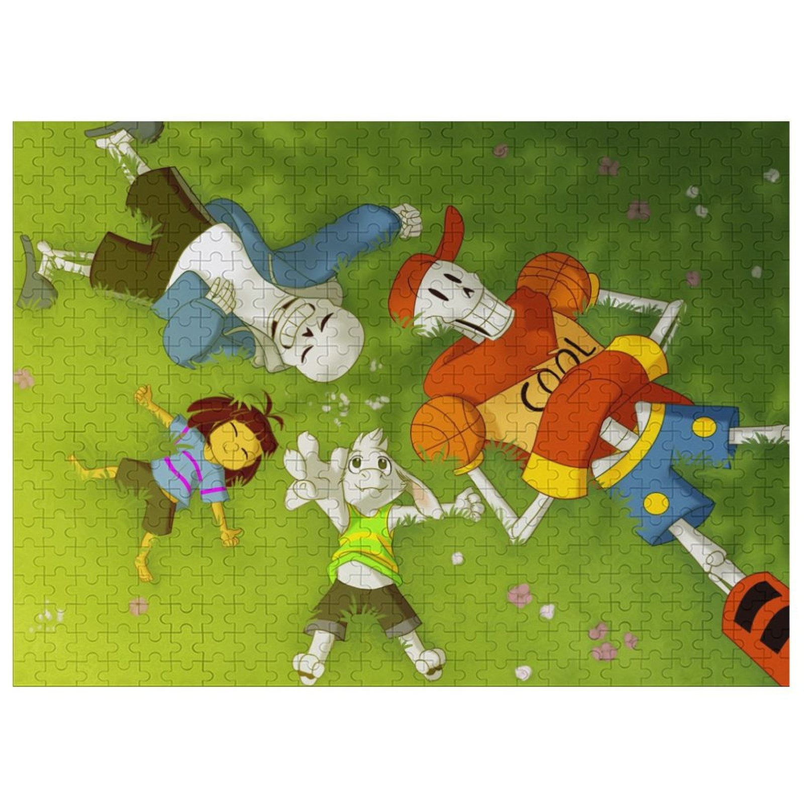 Undertale Sans Papyrus Frisk Undyne Jigsaw Puzzles Interlocking Puzzles ...