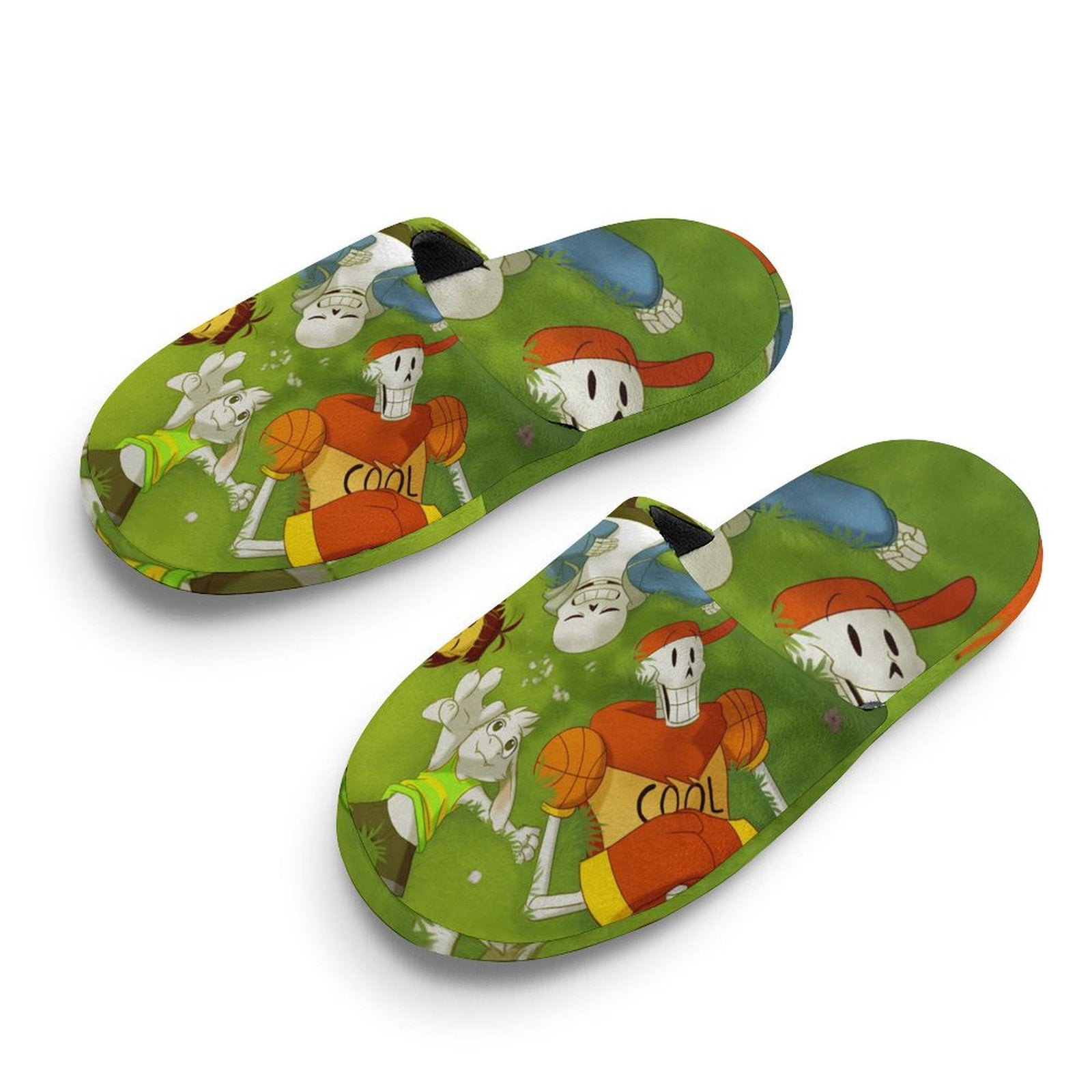 Undertale Sans Papyrus Frisk Undyne Kid's Cotton Slippers Flannel Plush ...