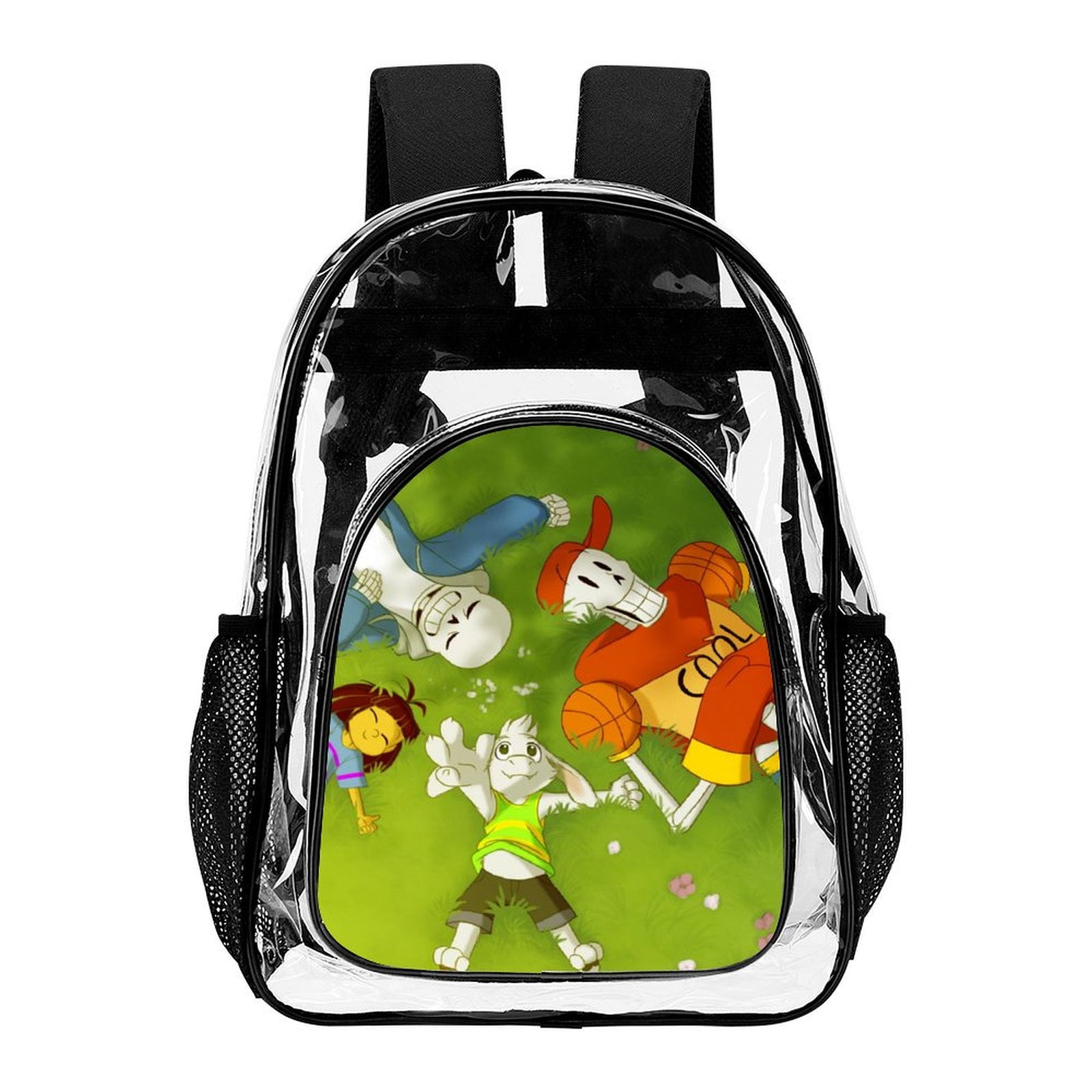 Undertale Sans Papyrus Frisk Undyne Transparent Backpack Satchel ...