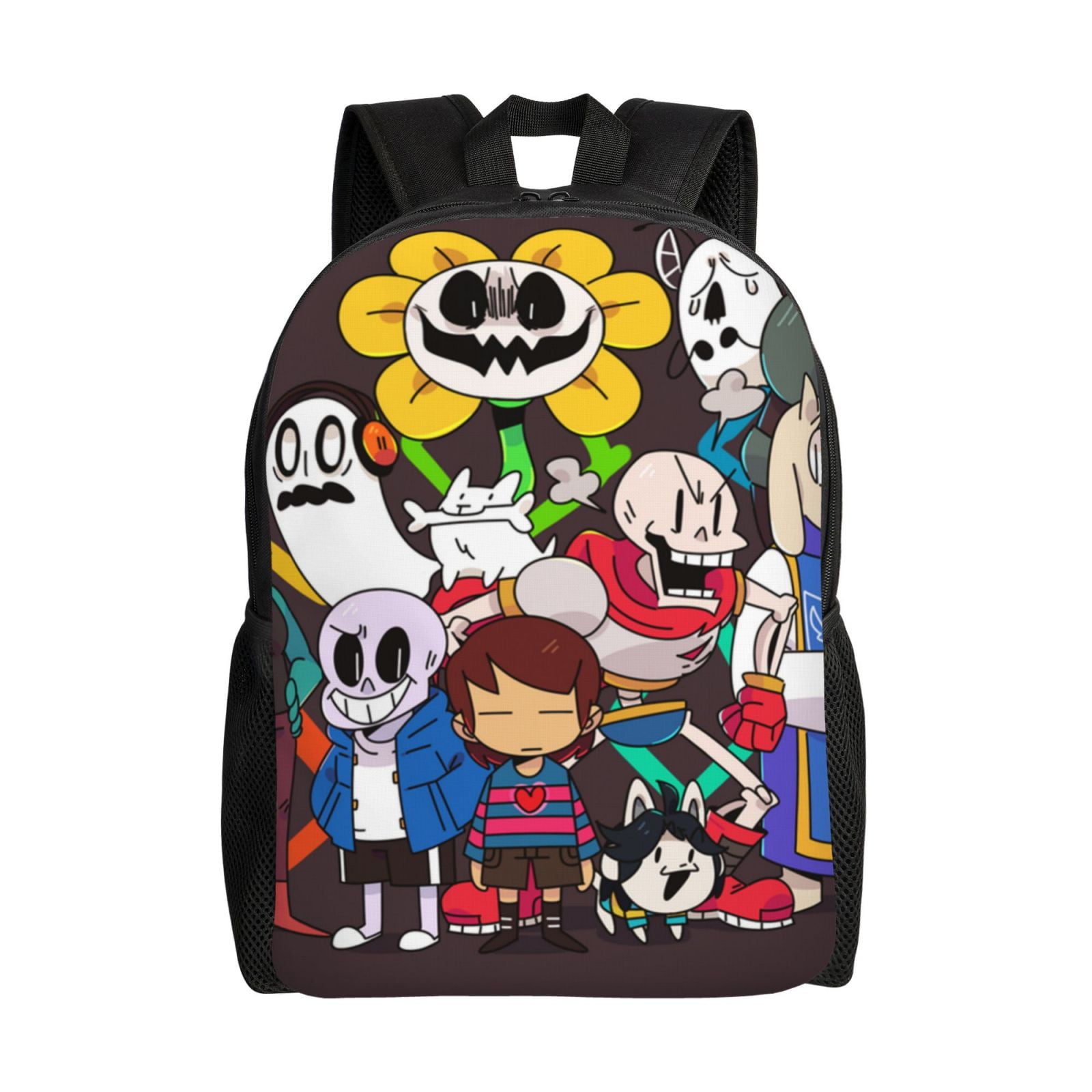 Undertale Sans Papyrus Frisk Unisex Backpack Laptop Daypack Adjustable ...