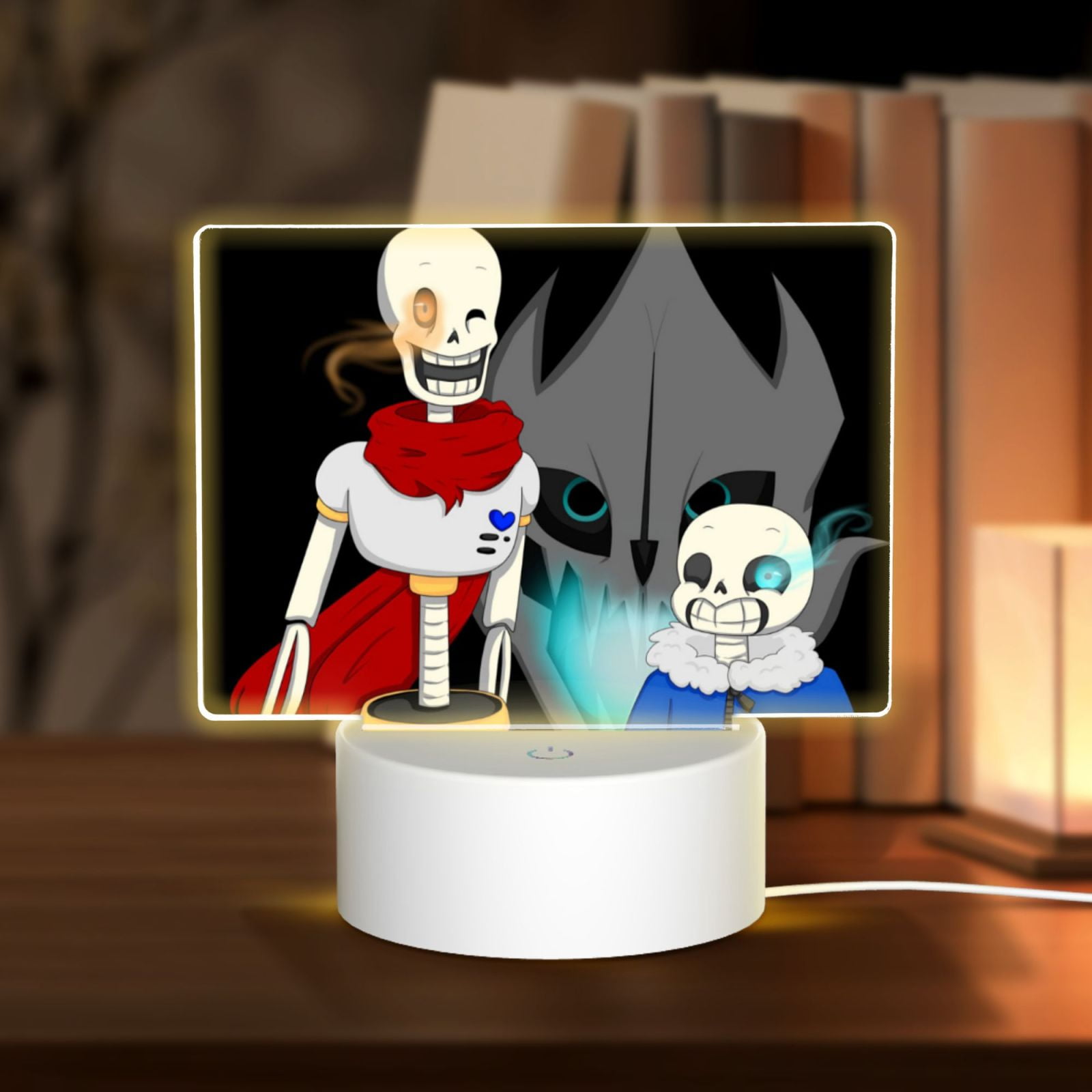Undertale Sans Papyrus Rectangular Acrylic Night Light USB Cable Lamp ...