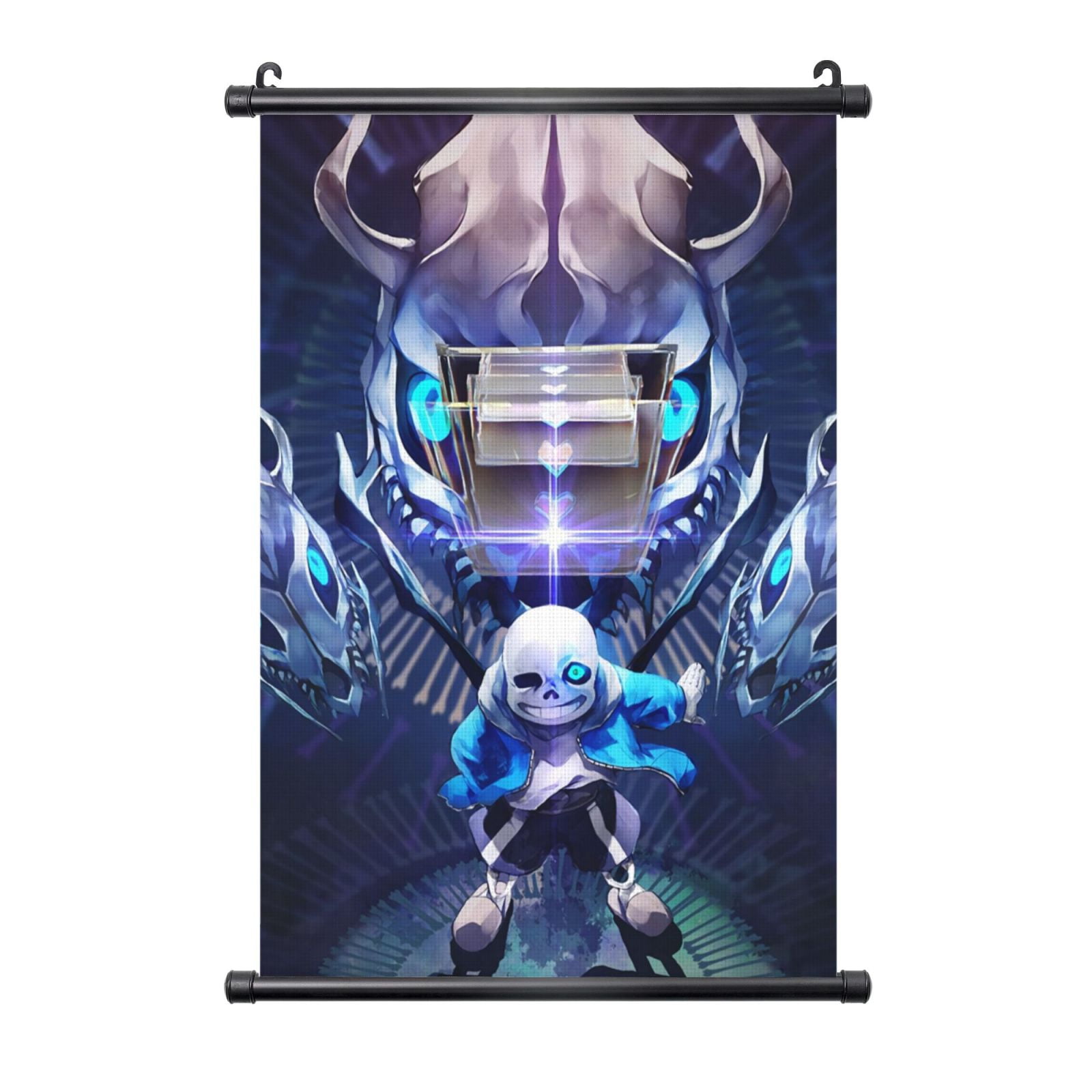Undertale Sans Poster Aesthetic Canvas PVC Shaft Wall Art Hanging ...