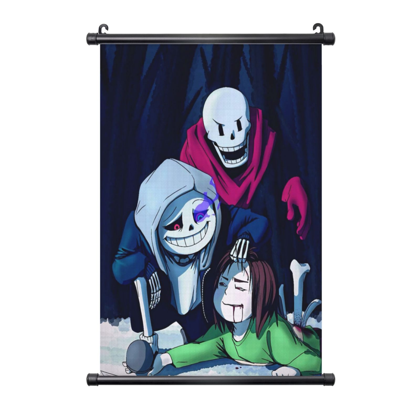 Undertale Sans Poster Aesthetic Canvas PVC Shaft Wall Art Hanging ...