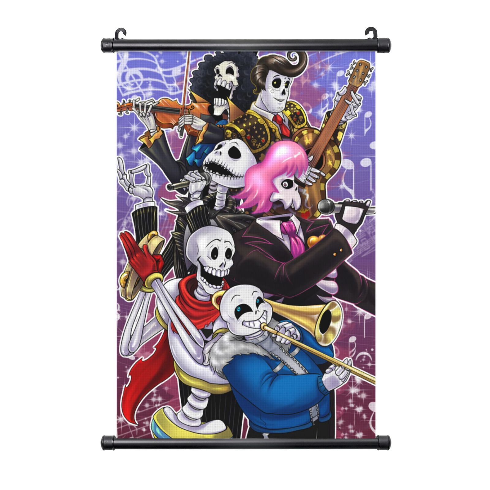 Undertale Sans Poster Aesthetic Canvas PVC Shaft Wall Art Hanging ...